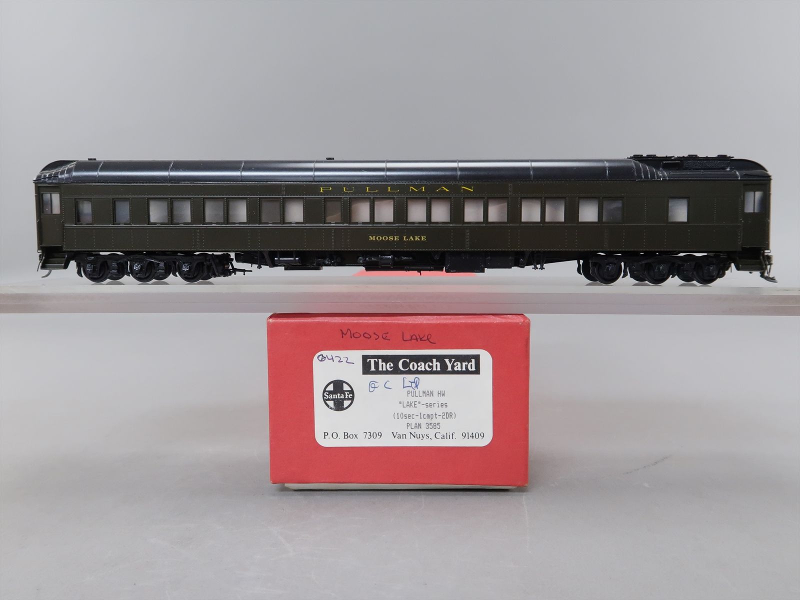 HO Brass Model - TCY 0422 AT&SF Santa Fe 10-1-2 Pullman HW Sleeper Plan ...