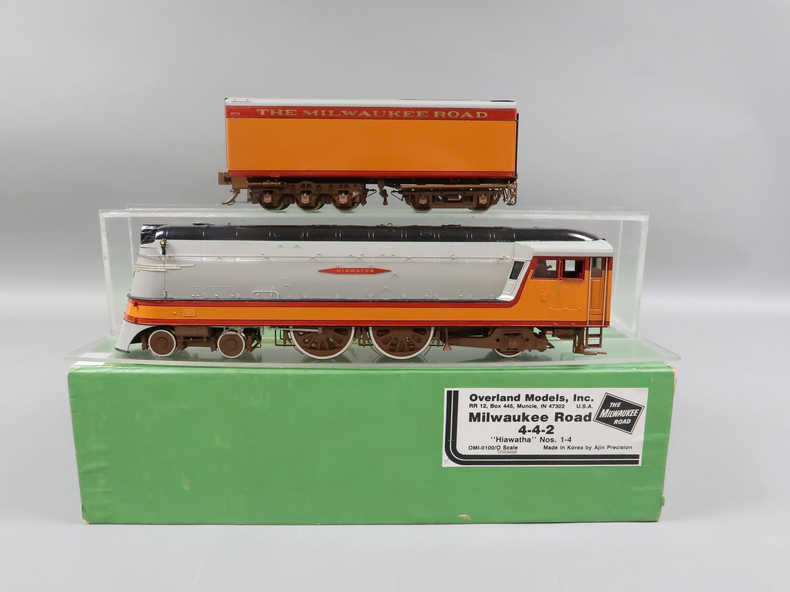 O Brass Model - OMI 0100 MILW Milwaukee Road 4-4-2 Hiawatha #1 - Custom - 1983 Run - Ajin