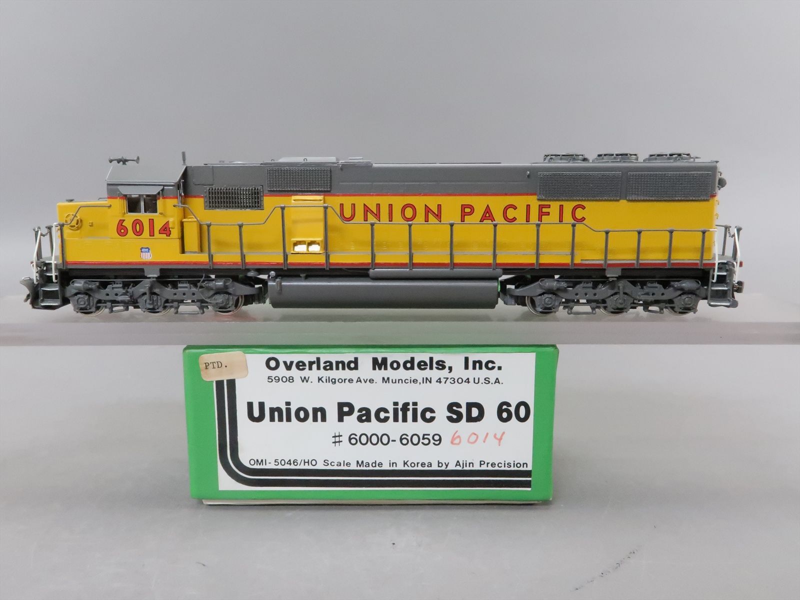HO Brass Model - OMI 5046 UP UP Union Pacific SD60 #6014 - Custom - 1987 Run - Ajin