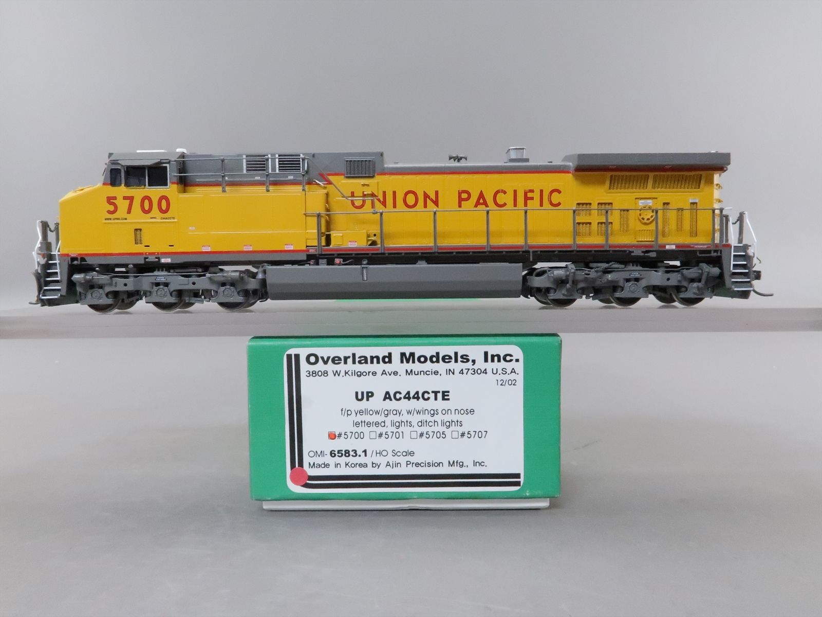 HO Brass Model - OMI 6583.1 UP Union Pacific GE AC44CTE #5700 - F/P - 2002 Run - Ajin