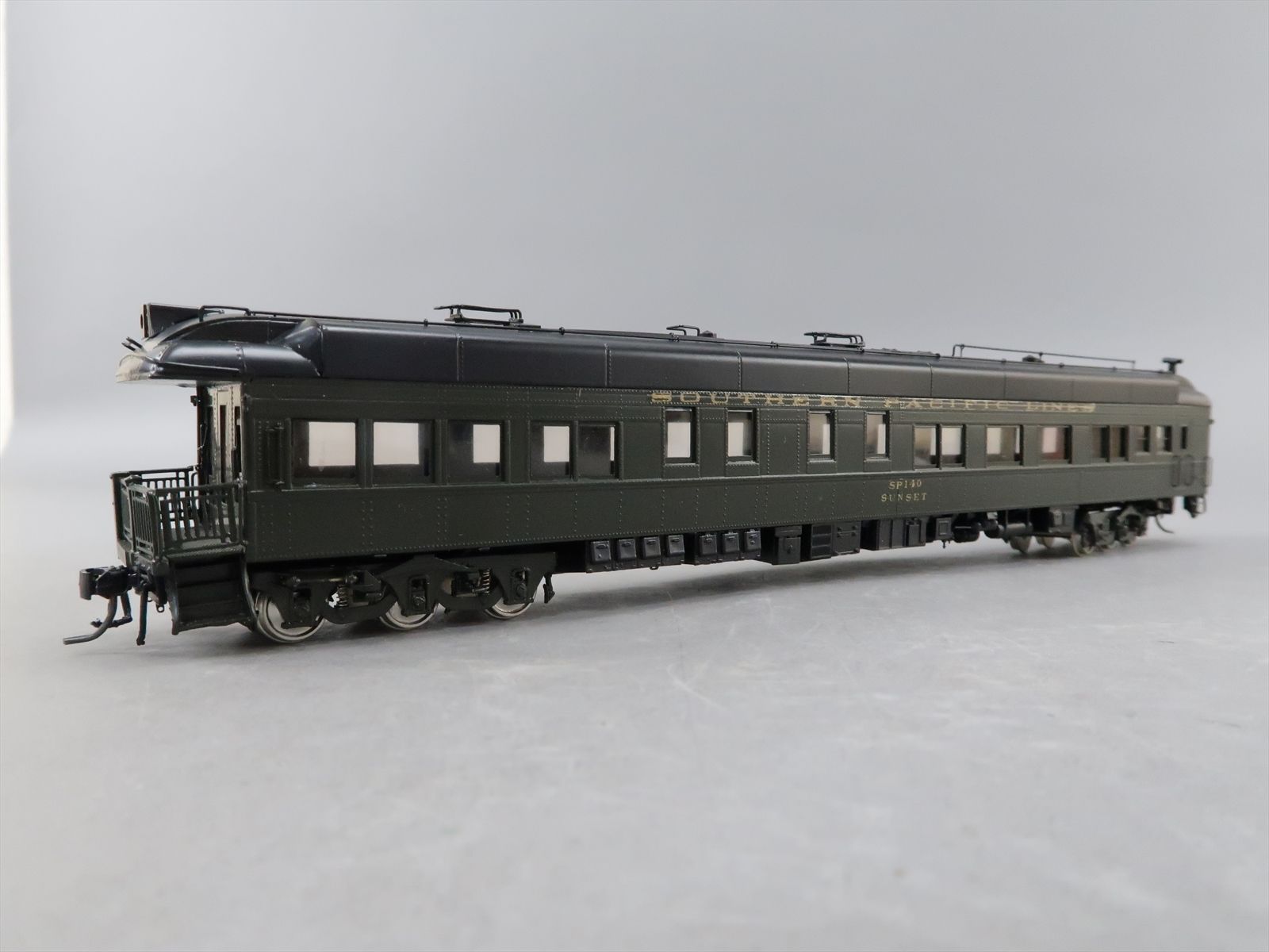 HO Brass Model - PSC 16298-1 SP Southern Pacific Business Car Green Sunset #140 - F/P - 1991 Run ...