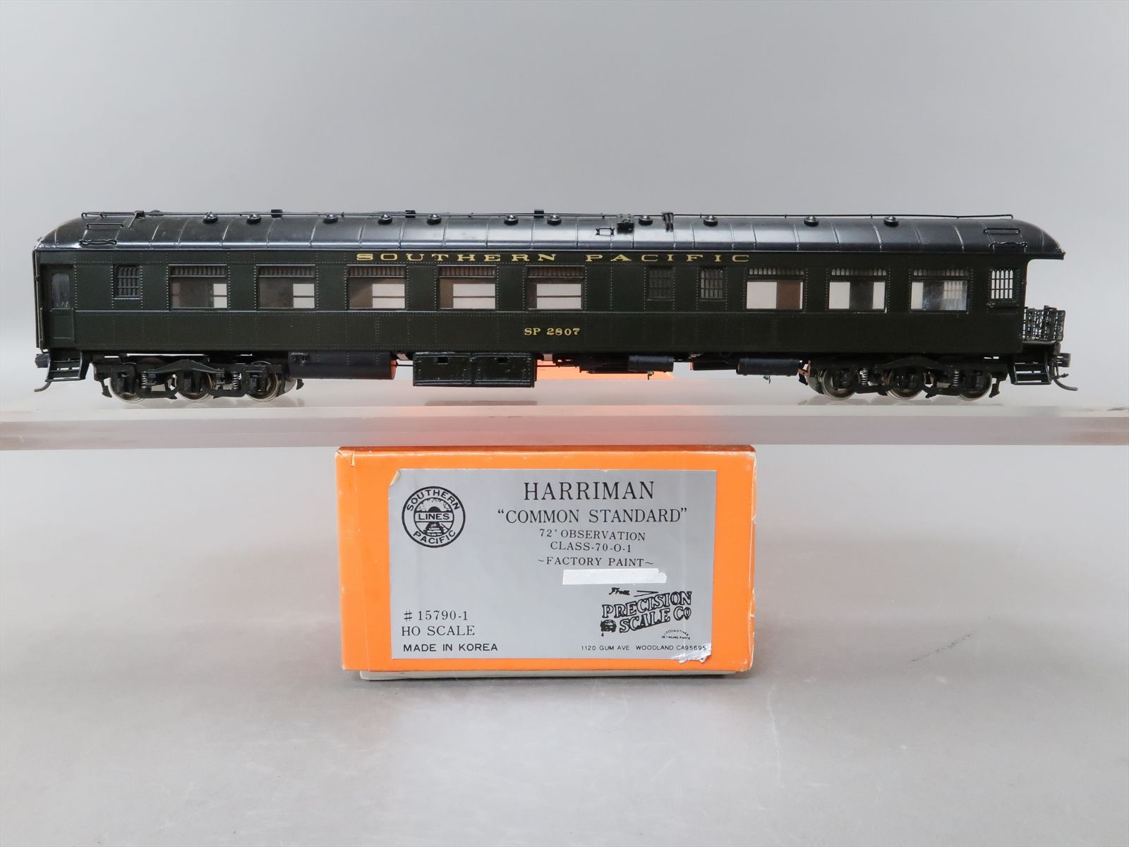 HO Brass Model - PSC 15790-1 SP Southern Pacific 72' Observation Car ...