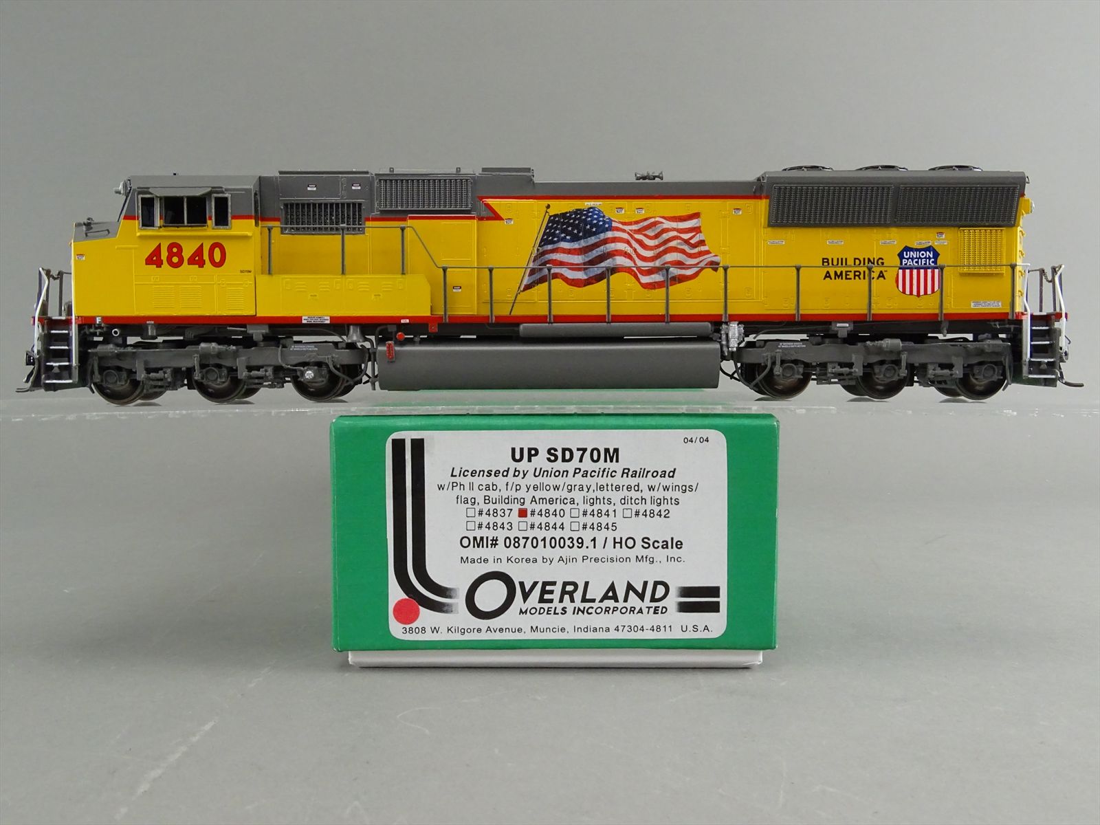 HO Brass Model - OMI 087010039.1 UP Union Pacific SD70M Phase II Cab ...