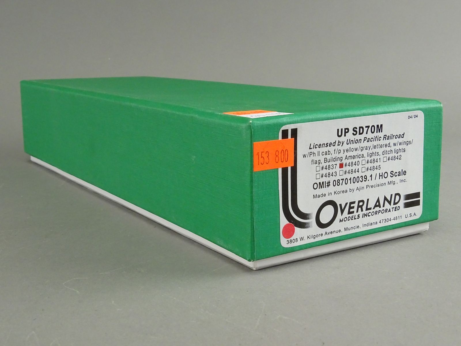 HO Brass Model - OMI 087010039.1 UP Union Pacific SD70M Phase II Cab ...