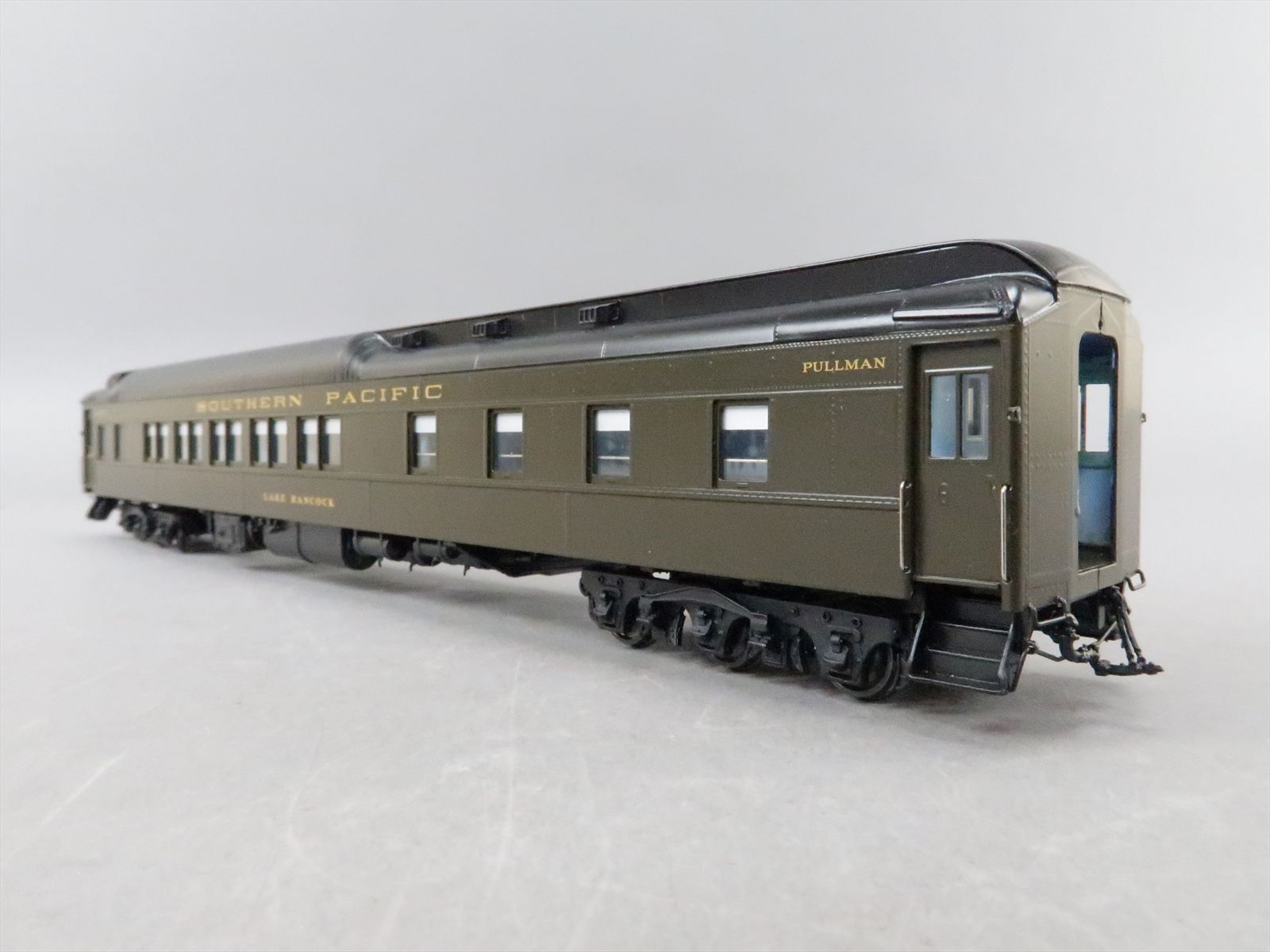 HO Brass Model - TCY 1402 SP Southern Pacific 10-1-2 Sleeper Dark Olive Pullman Lake Hancock - F ...