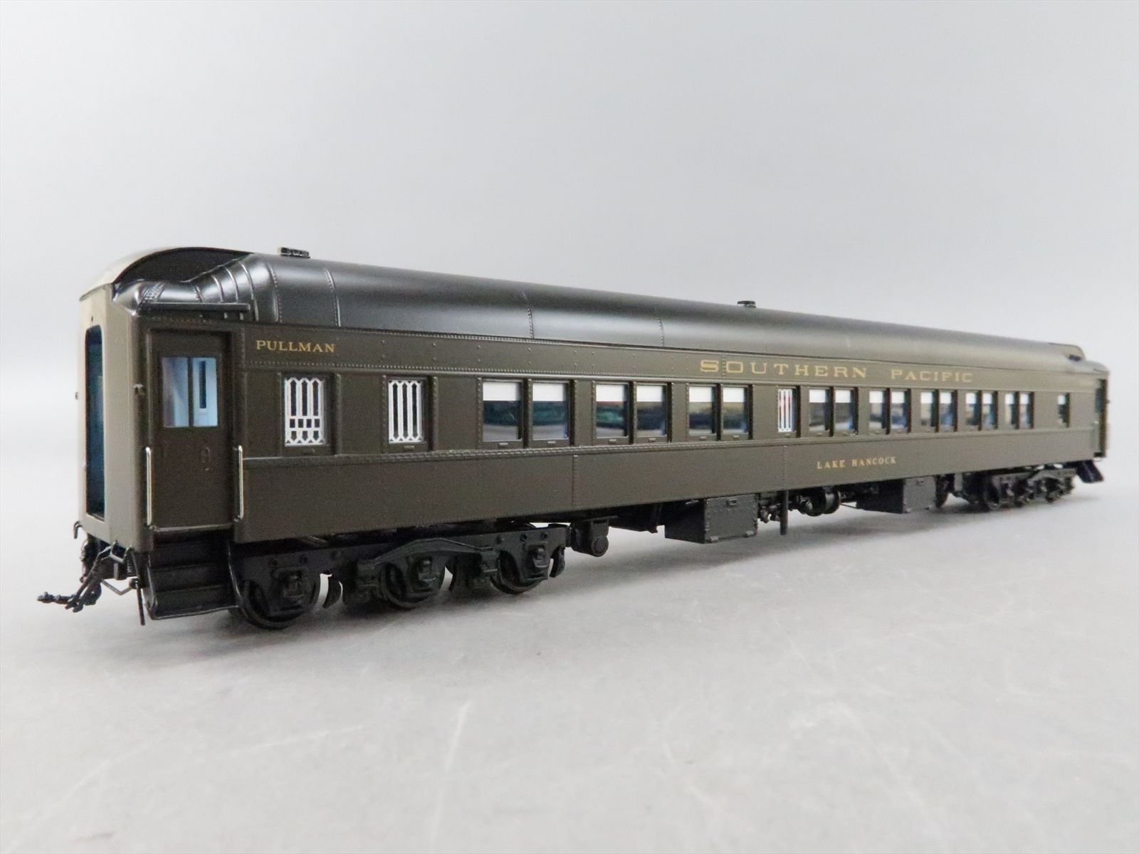 HO Brass Model - TCY 1402 SP Southern Pacific 10-1-2 Sleeper Dark Olive Pullman Lake Hancock - F ...