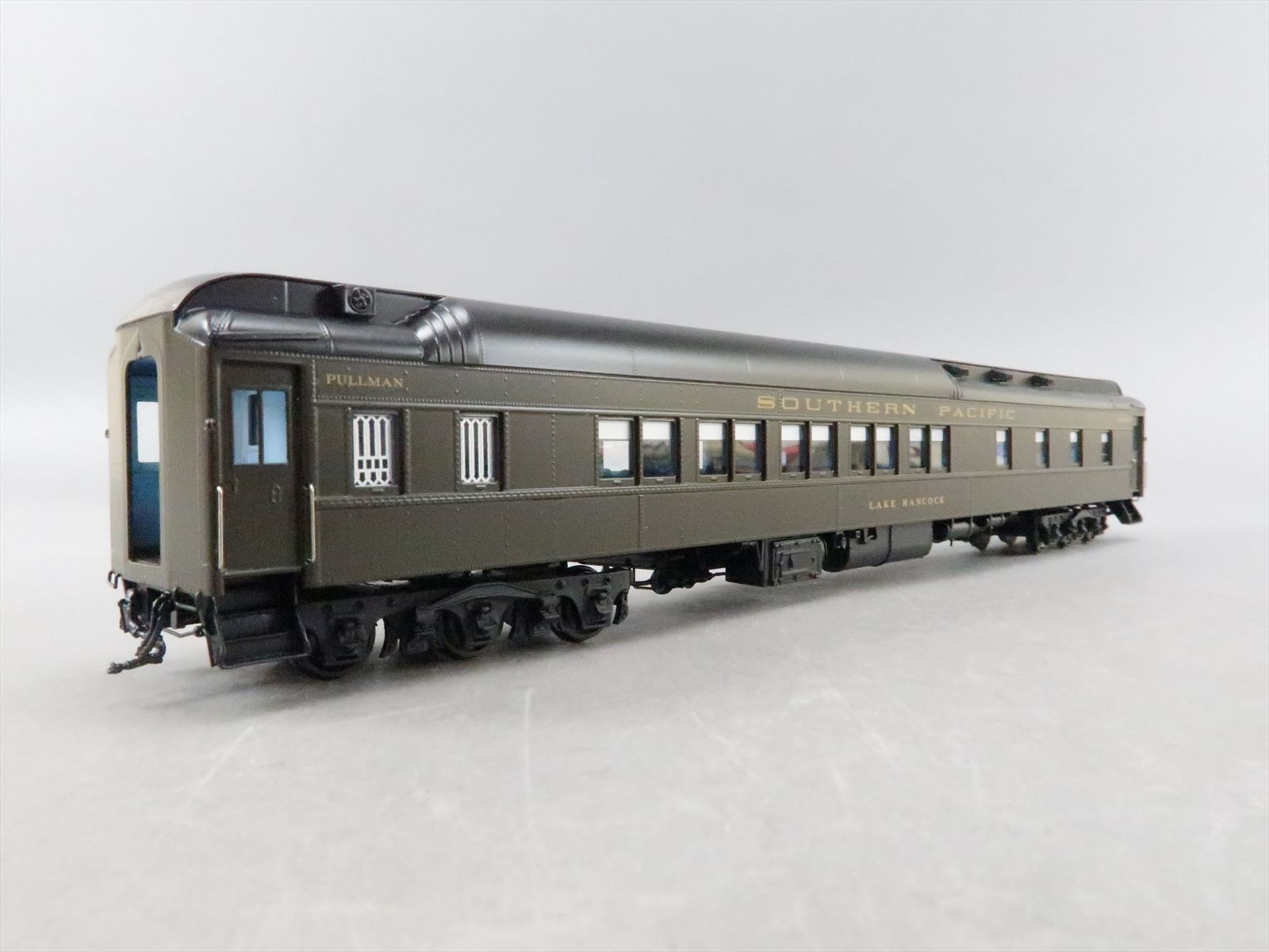 HO Brass Model - TCY 1402 SP Southern Pacific 10-1-2 Sleeper Dark Olive Pullman Lake Hancock - F ...