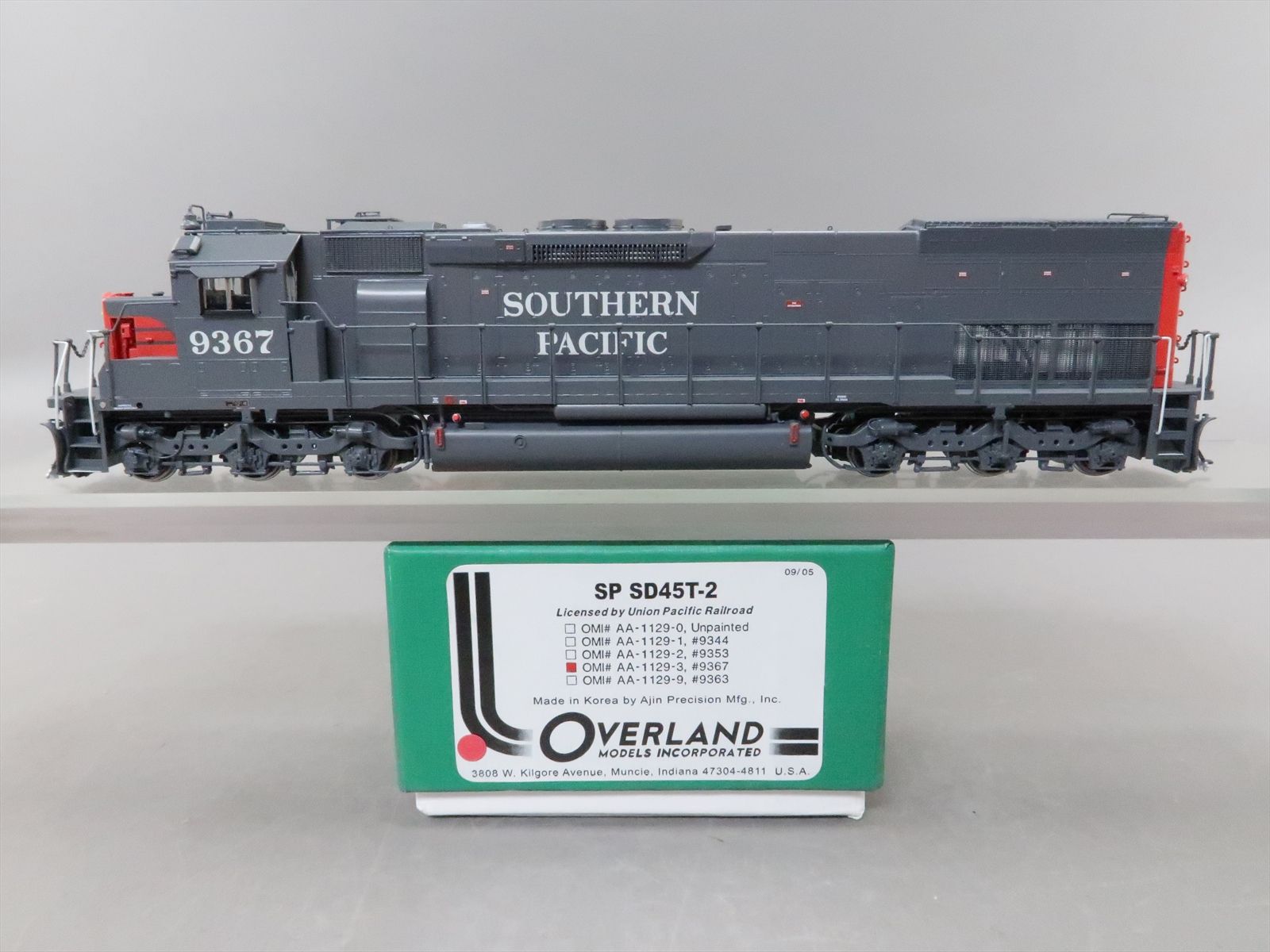 HO Brass Model - OMI AA-1129-3 SP Southern Pacific SD45T-2 #9367 Bloody ...