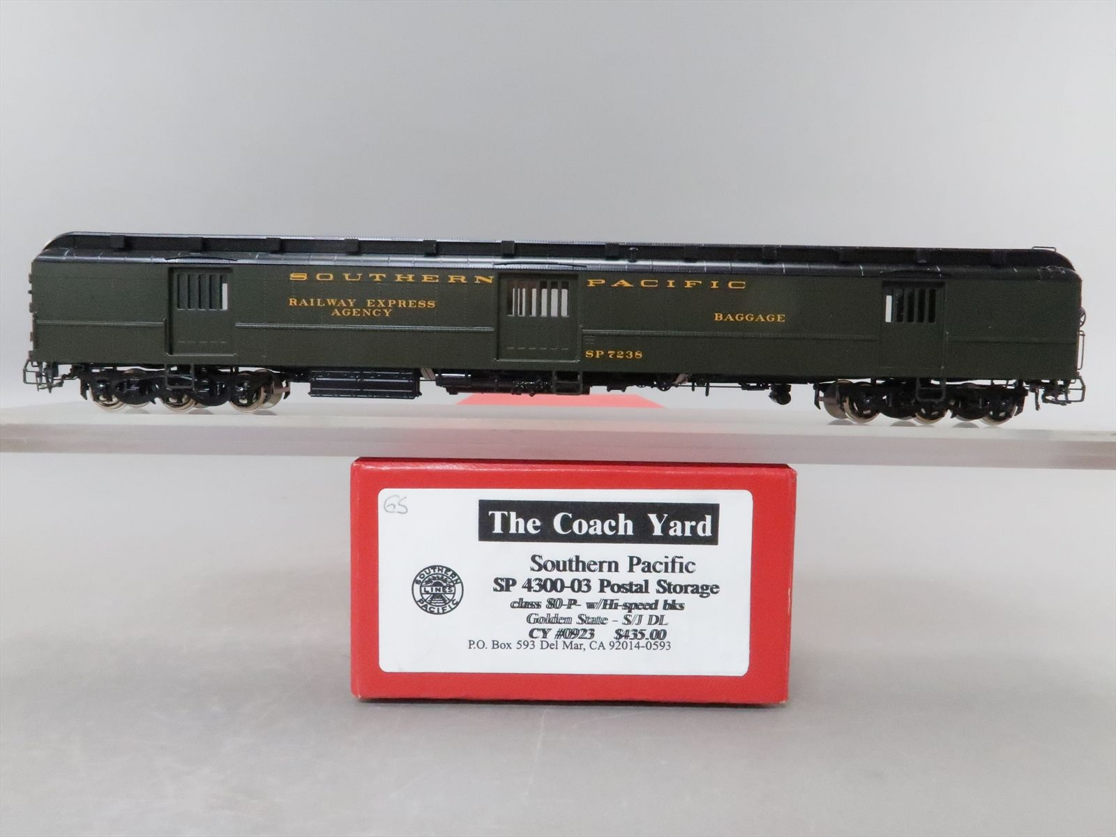 HO Brass Model - TCY 0923 SP Southern Pacific Postal Storage Car #7238 ...