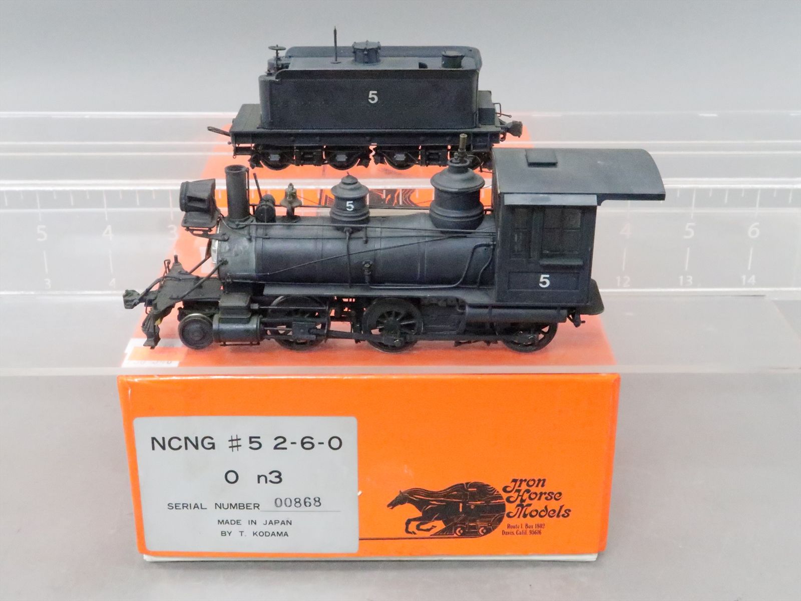 On3 Brass Model - PSC NCNG Nevada County Narrow Gauge #5 2-6-0 - Fair ...