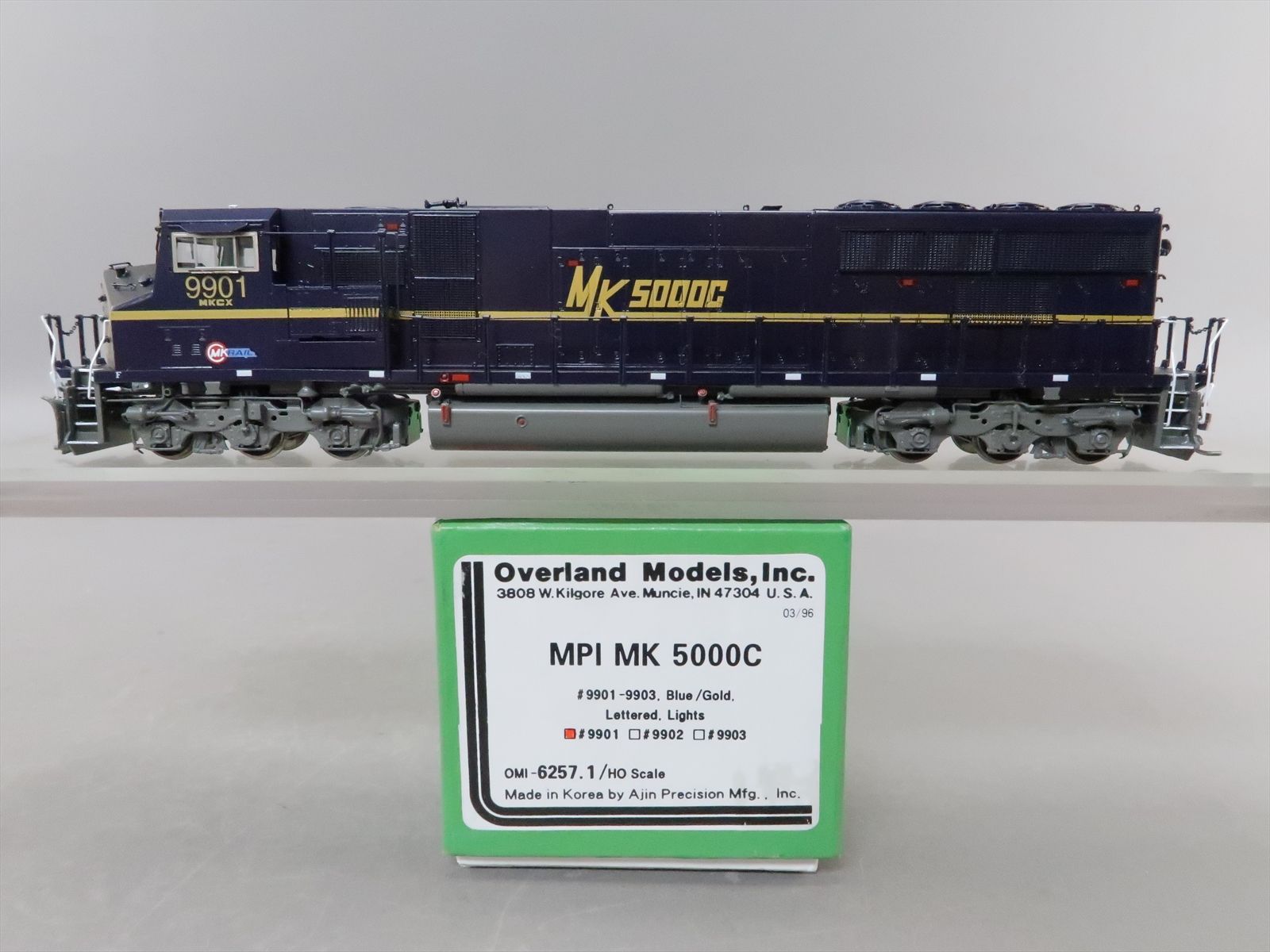 HO Brass Model - OMI 6257.1 MPI Motive Power Industries MK5000C Demo Demonstrator #9901 - F/P ...
