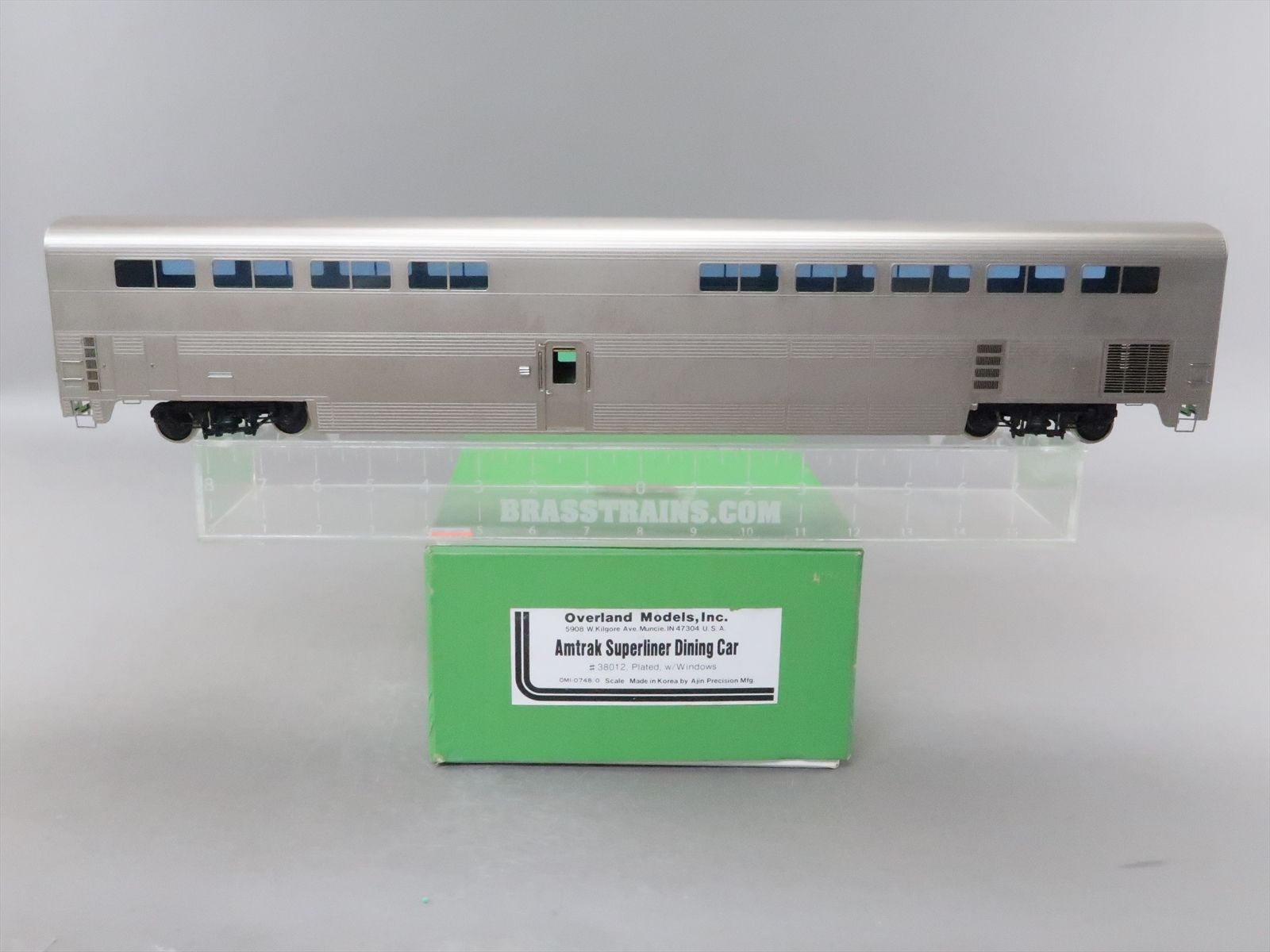 O Brass Model - OMI 0749 AMT Amtrak Superliner Diner Dining Car #38012 ...