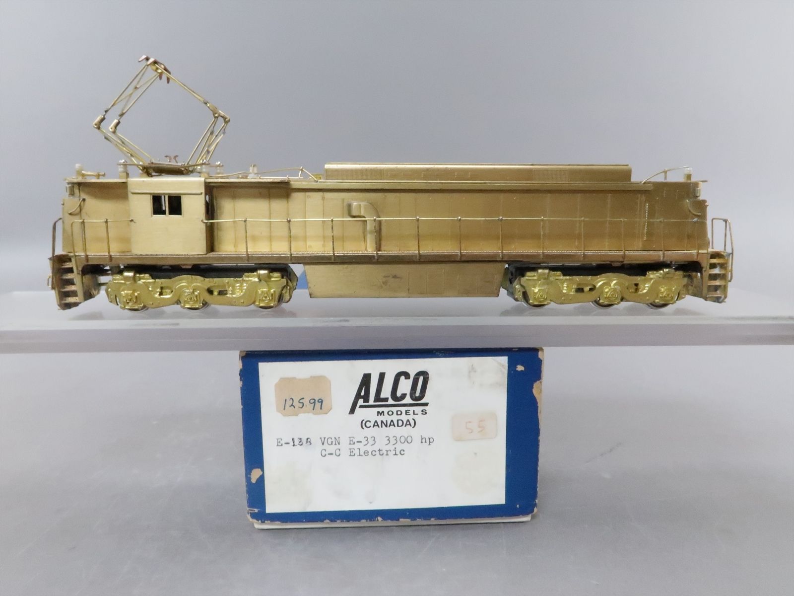 HO Brass Model - ALCO E-102 GE General Electric E-33 - Unpainted - 1973 ...