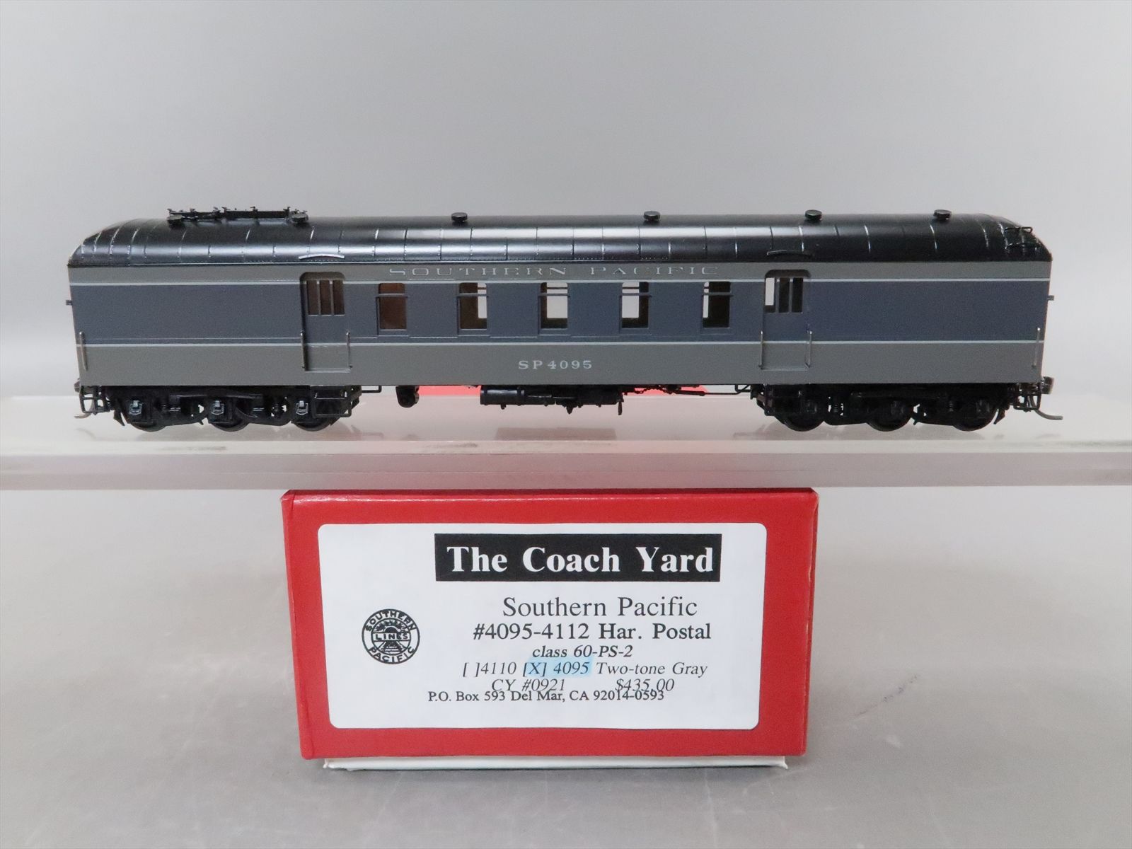 HO Brass Model - TCY 0921 SP Southern Pacific Harriman Postal 60-PS-2 ...
