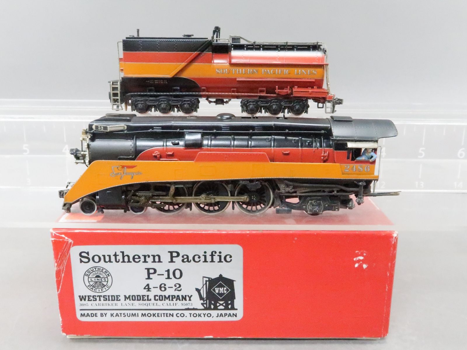 HO Brass Model - WMC SP Southern Pacific 4-6-2 Pacific P-10 Streamlined ...