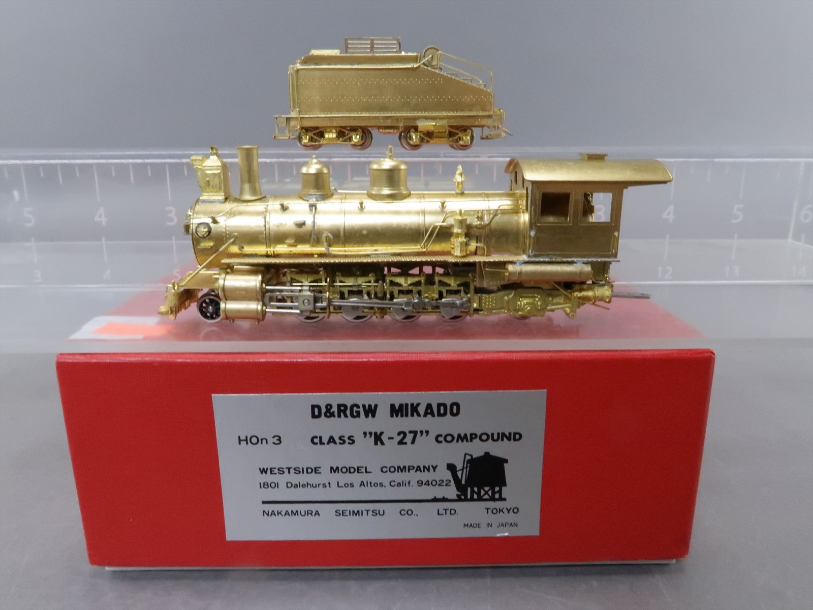 HOn3 Brass Model - WMC D&RGW Rio Grande K-27 Compound Mud Hen 2-8-2 ...