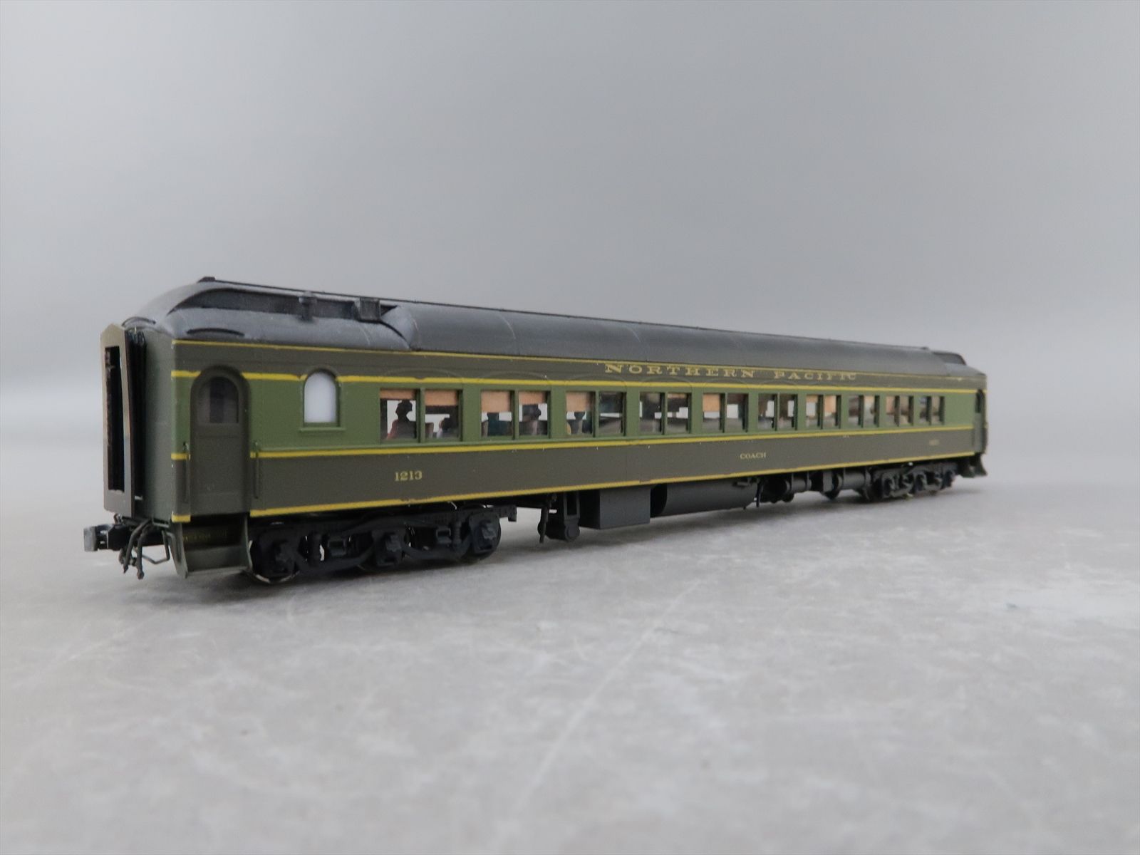 HO Brass Model - W&R NP Northern Pacific Arch Window Coach #1213 - Fair Custom + Weathered ...