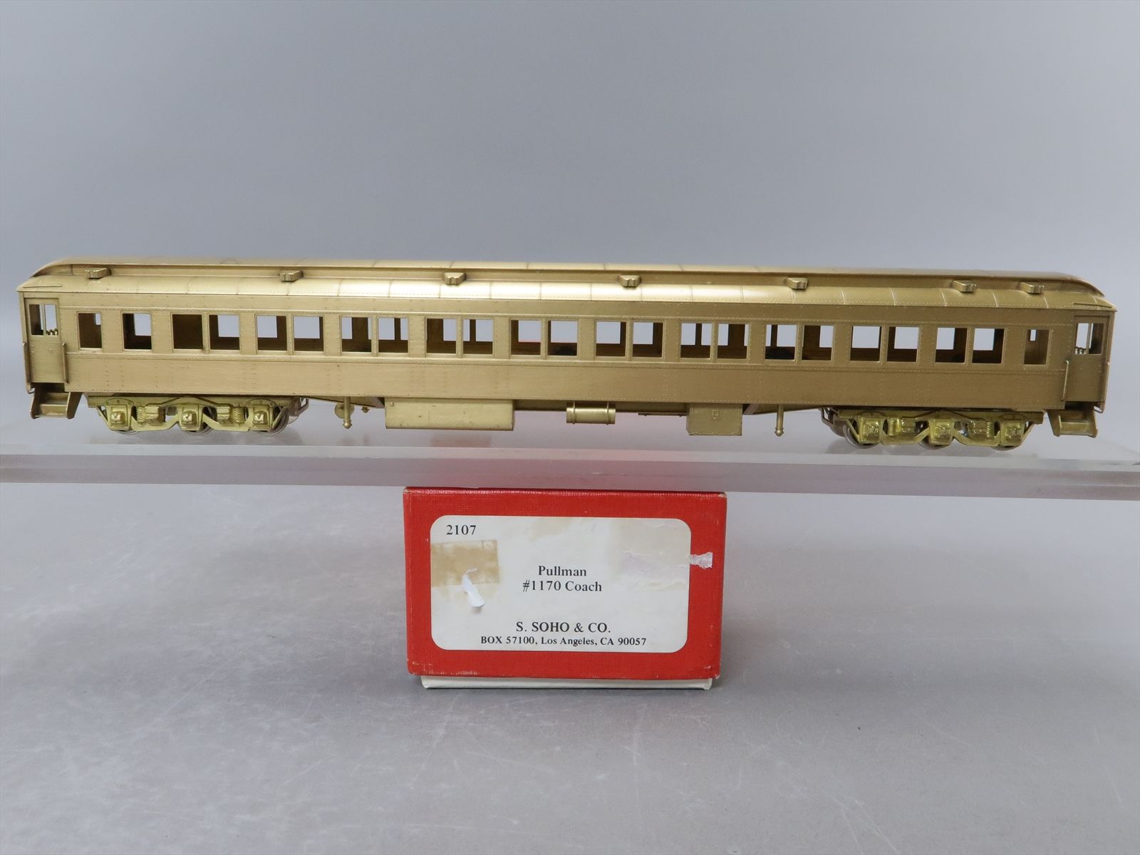 HO Brass Model - Soho 2107 Pullman Coach #1170 - Unpainted - 1979 Run ...