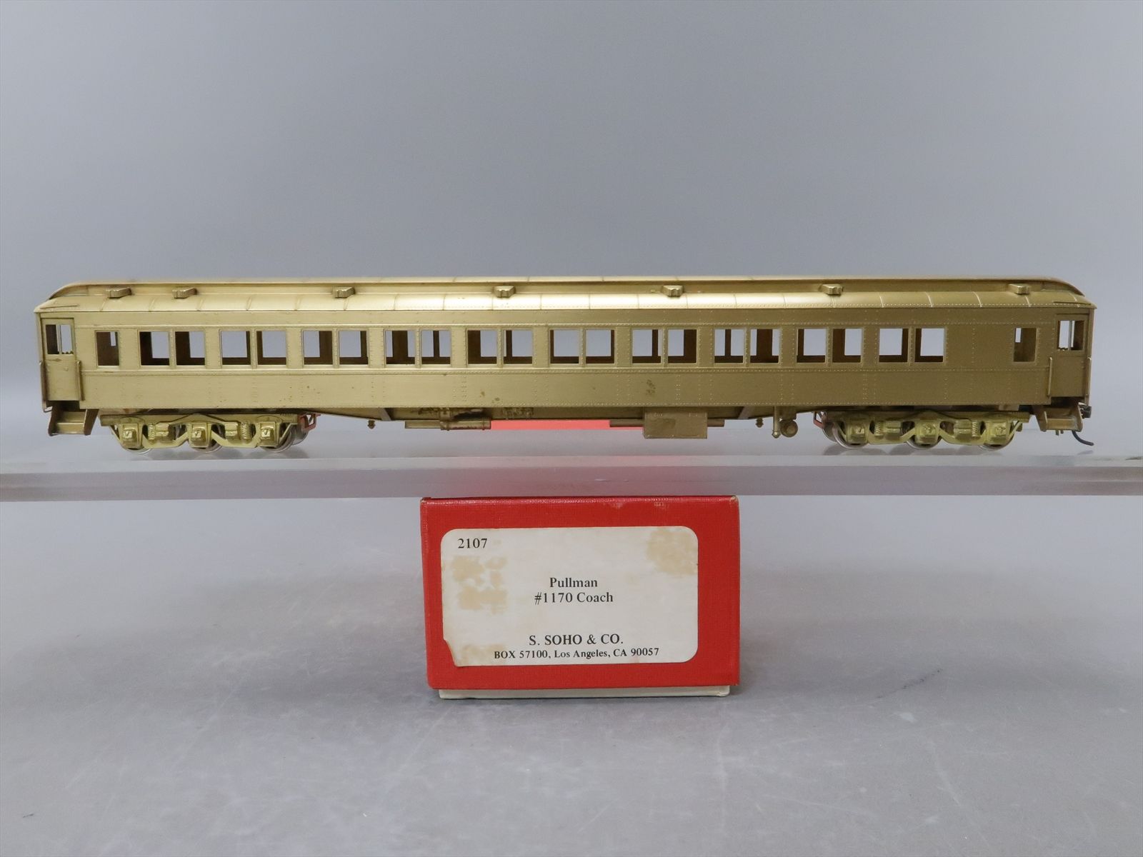 HO Brass Model - Soho 2107 Pullman Coach #1170 - Unpainted - 1979 Run ...
