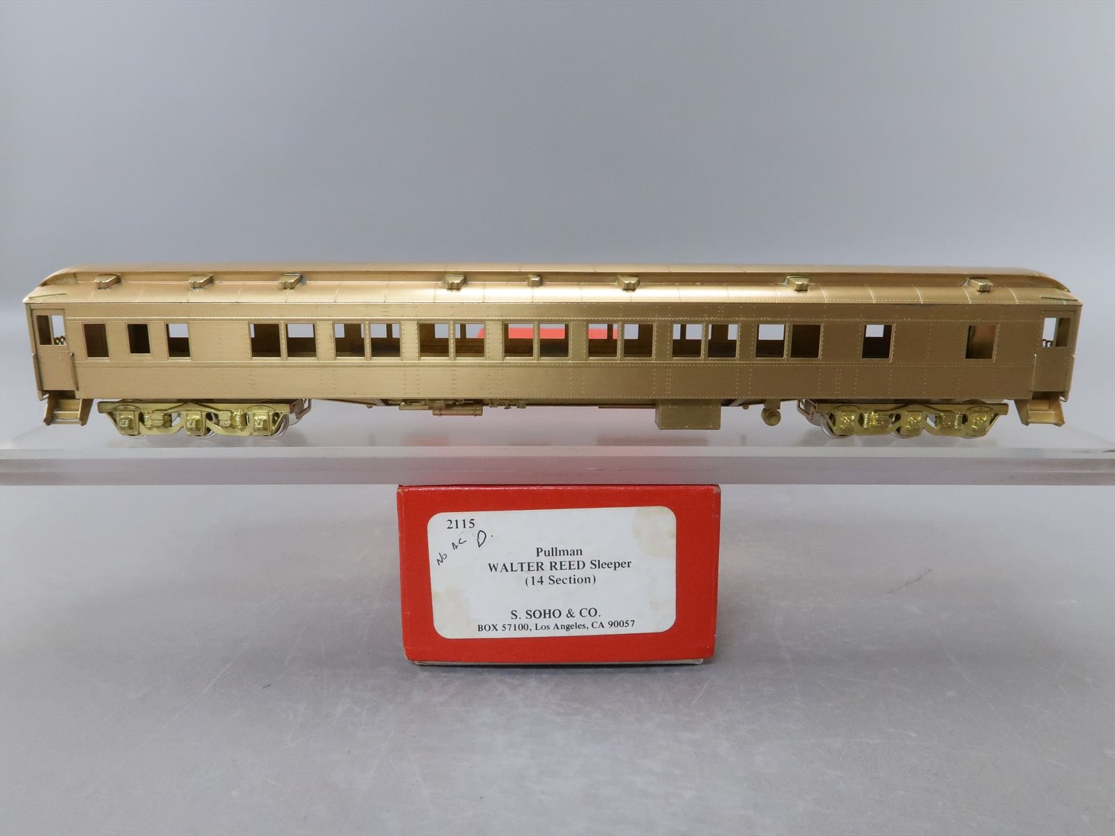 HO Brass Model - Soho 2115 Pullman Walter Reed 14 Section Sleeper ...