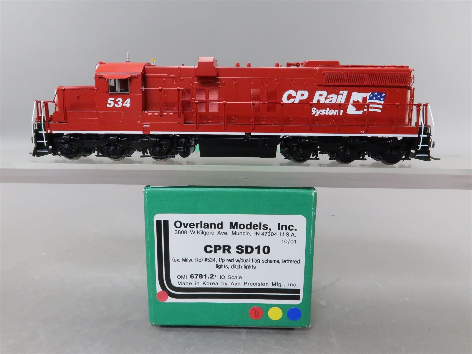 HO Brass Model Train - OMI 6781.2 Overland CPR CP Canadian Pacific EMD SD10 Diesel #534 DCC ONLY ...