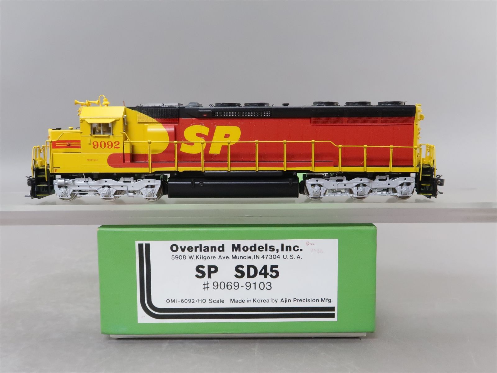 HO Brass Model - OMI 6092 SP Southern Pacific SD45 #9092 Kodachrome - Custom - 1990 Run - Ajin