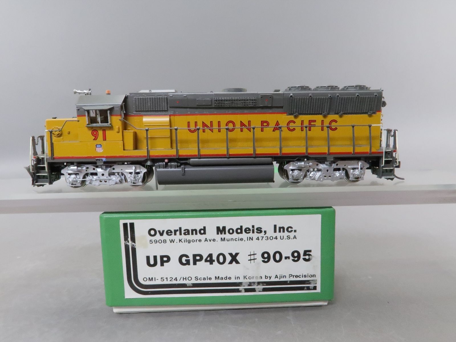 HO Brass Model - OMI 5124 UP Union Pacific GP40X #91 - Custom - 1989 Run - Ajin