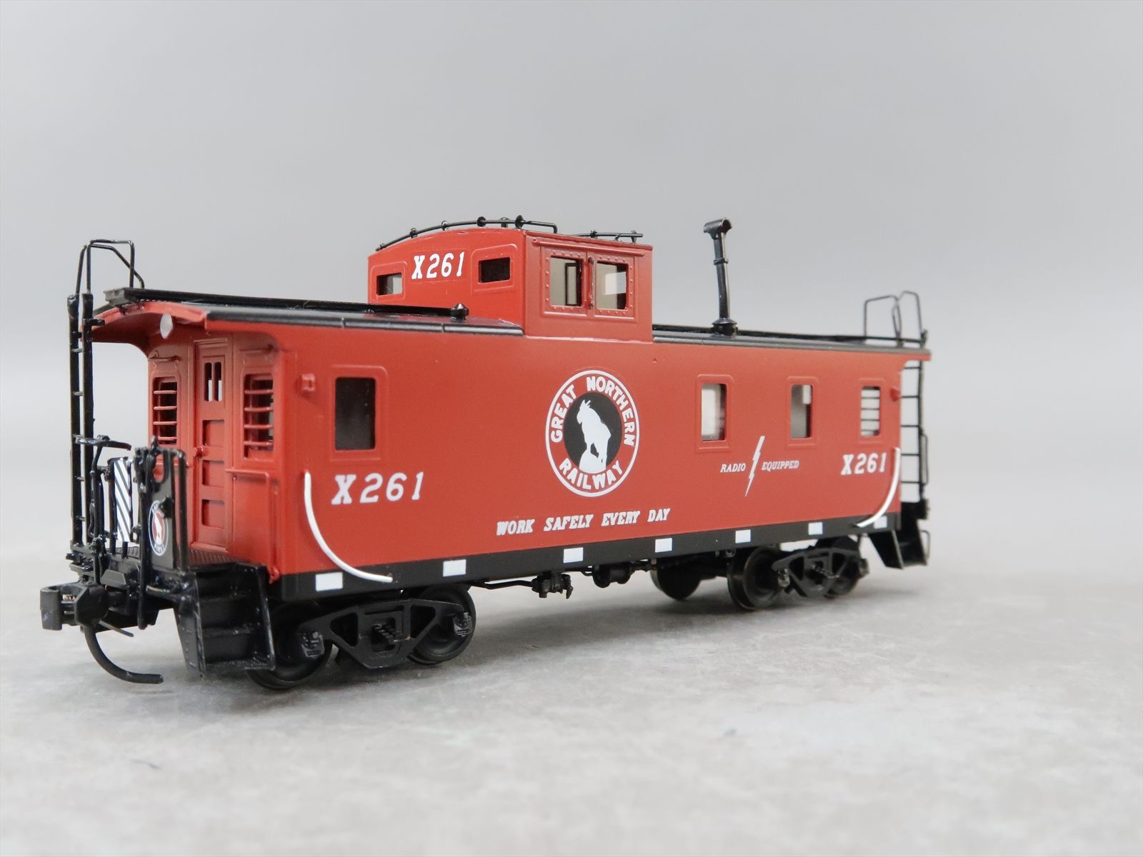 HO Brass Model - OMI 1235.1 GN Great Northern Steel Caboose #X261 - F/P - 1996 Run - Ajin