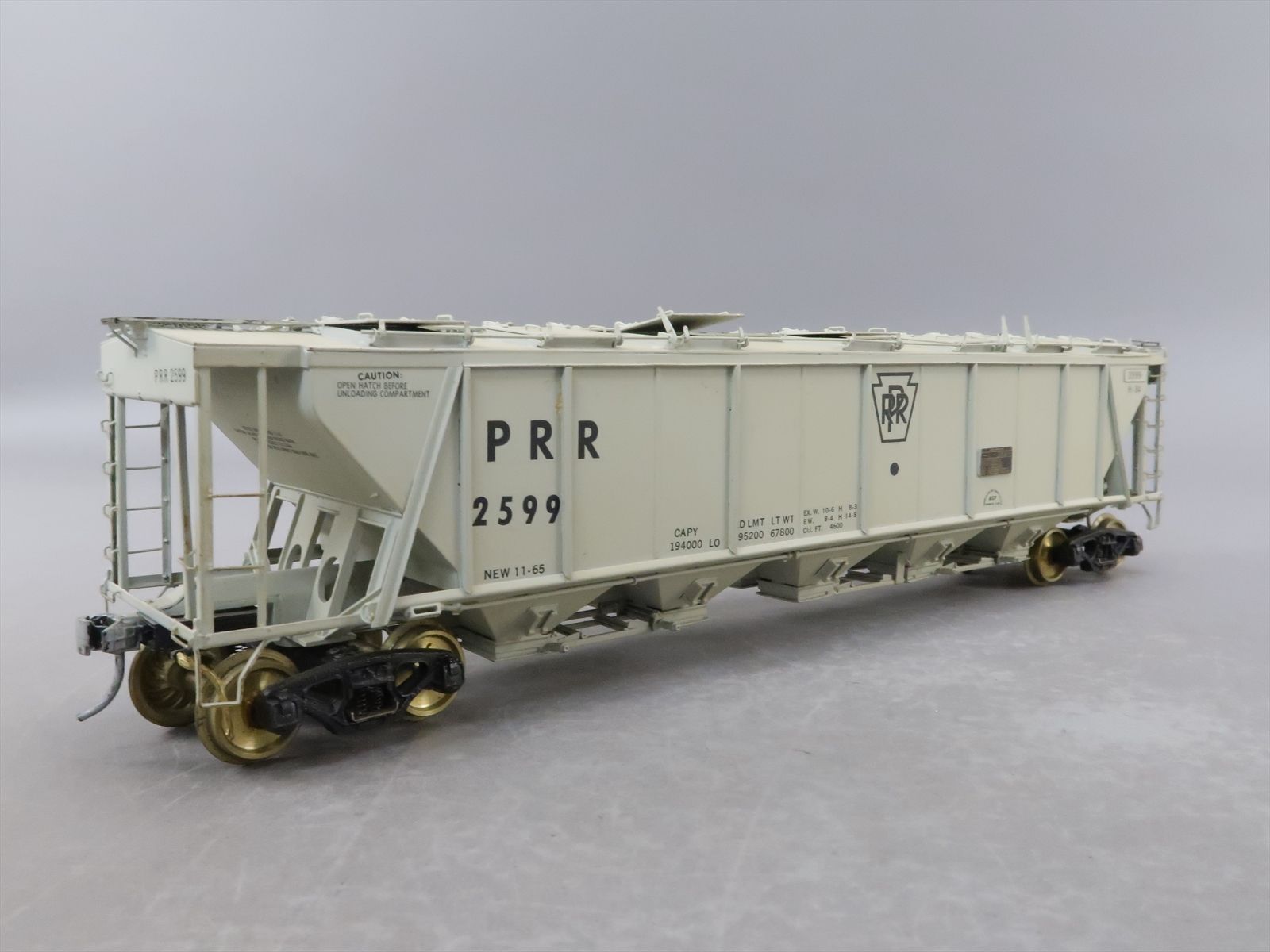 O Brass Model - OMI 0015 PRR Pennsylvania H-32 as H-34 Covered Hopper ...