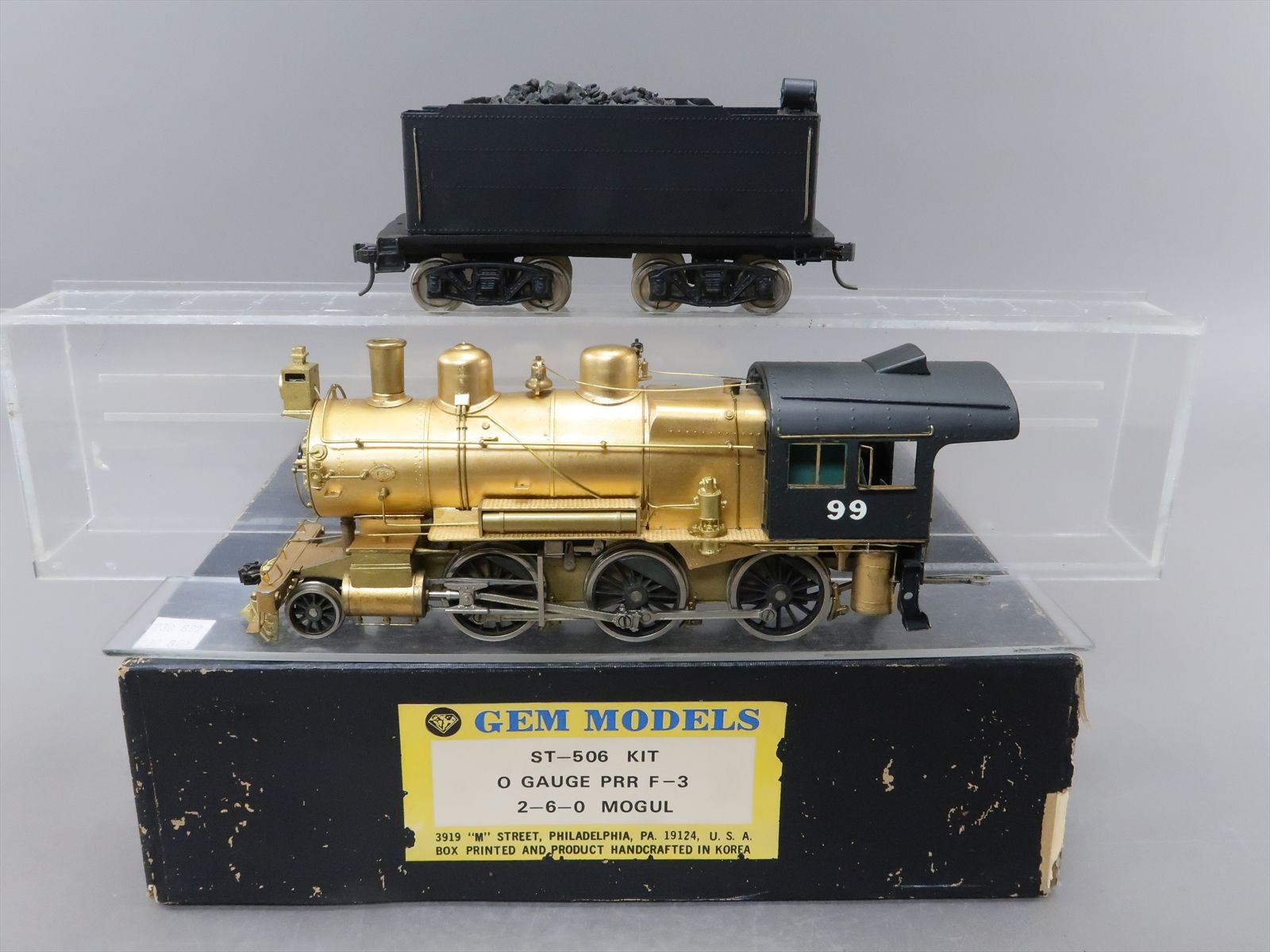 O Brass Model Assembled Kit - Gem ST-506 PRR Pennsylvania F-3 2-6-0 #99 ...