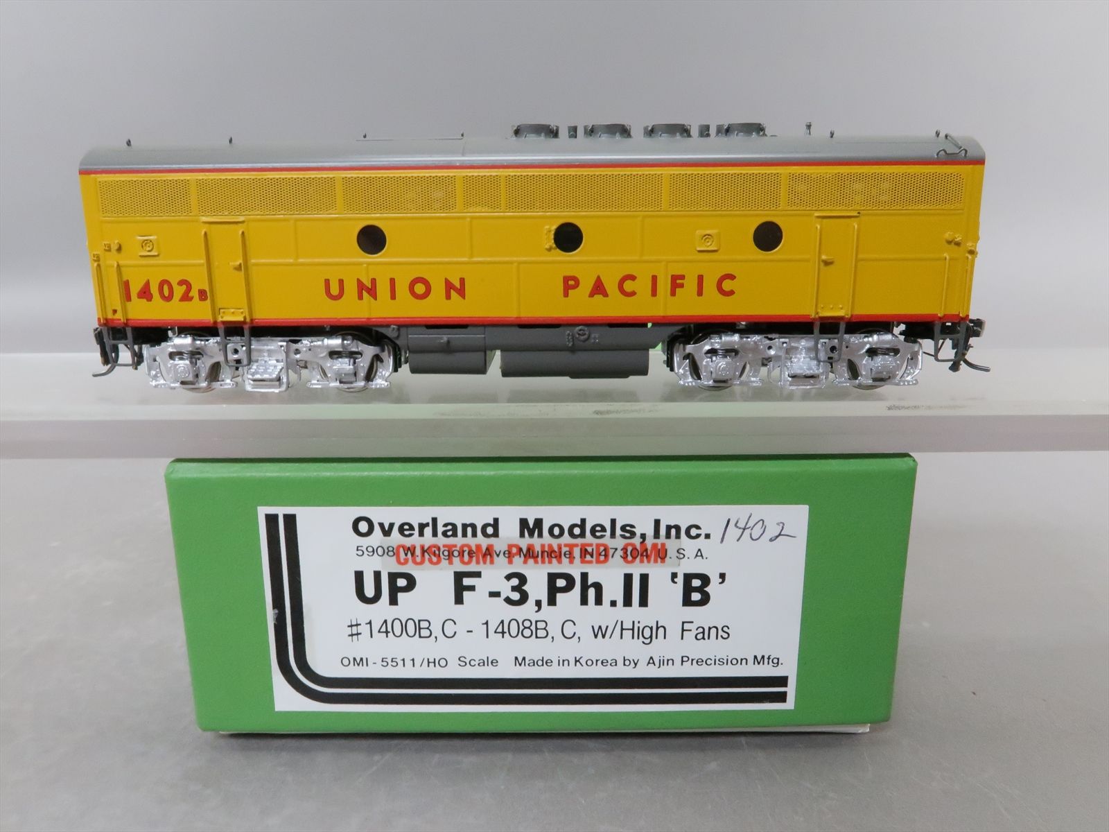 HO Brass Model - OMI 5511.1 UP Union Pacific F3 F3B Phase II #1402B - F ...