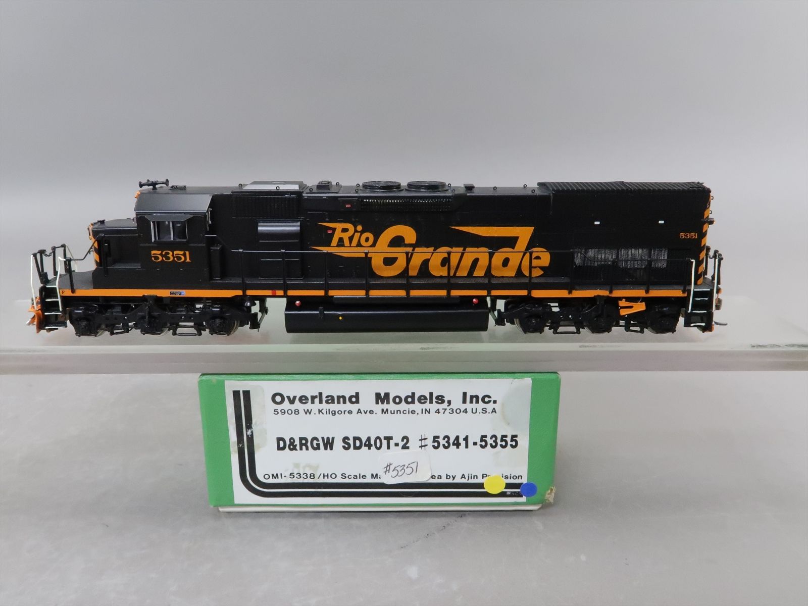 HO Brass Model - OMI 5338 D&RGW Rio Grande SD40T-2 #5351 - Custom - 1989 Run - Ajin