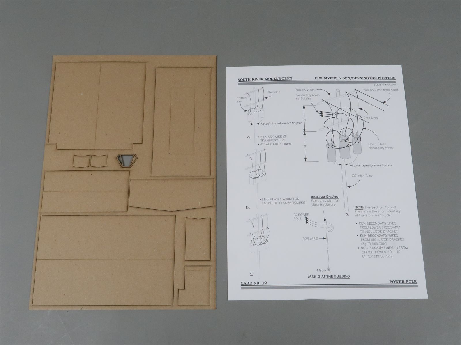 HO Craftsman Kit - SRMW South River Model Works Kit #360 H.W. Myers ...
