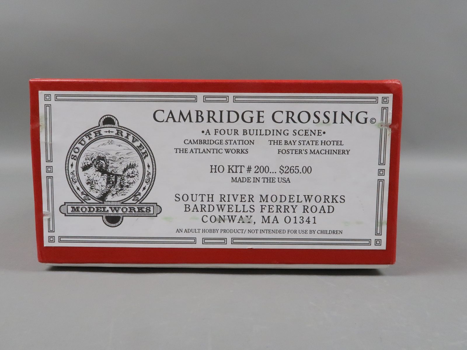 HO Craftsman Kit - SRMW South River Model Works Kit #200 - Cambridge ...
