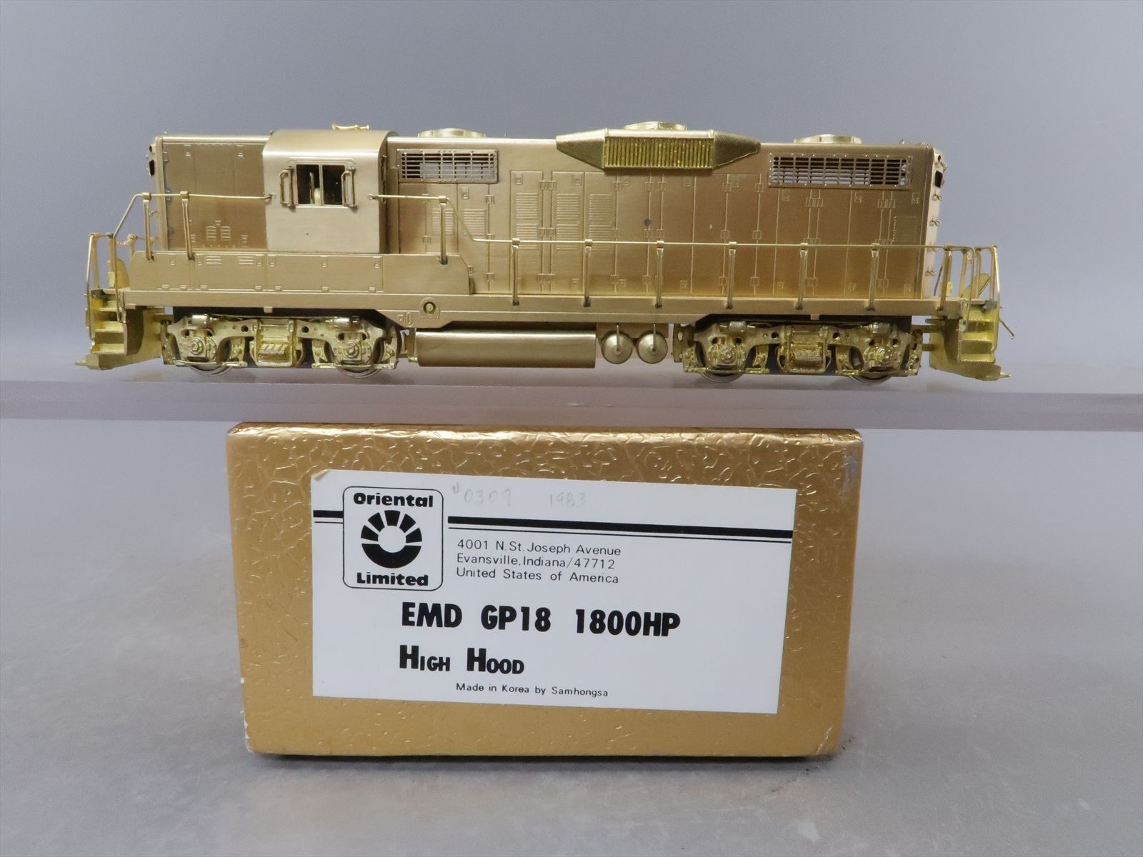 HO Brass Models - Oriental GP18 1800HP High Hood - Unpainted - 1983 Run ...