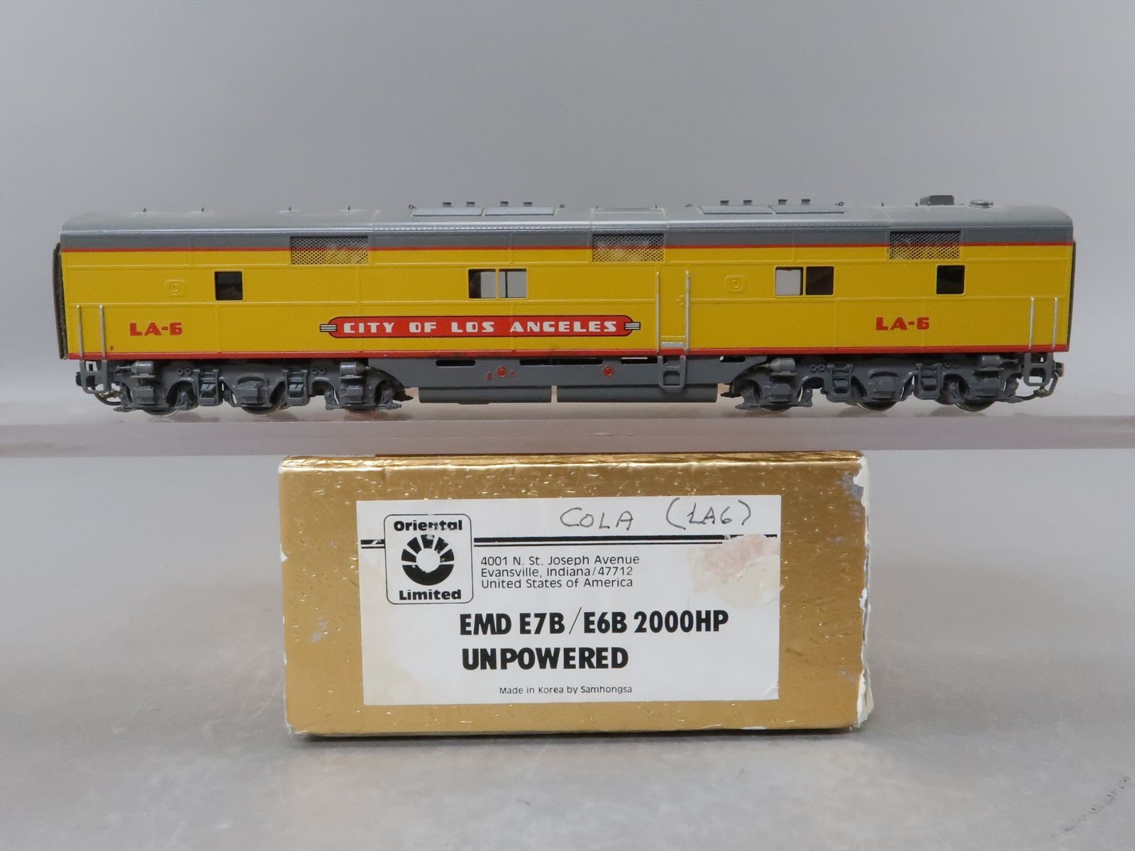 HO Brass Model - Oriental COLA EMD E6 / E7 E6B E7B SINGLE UNIT 2000HP ...