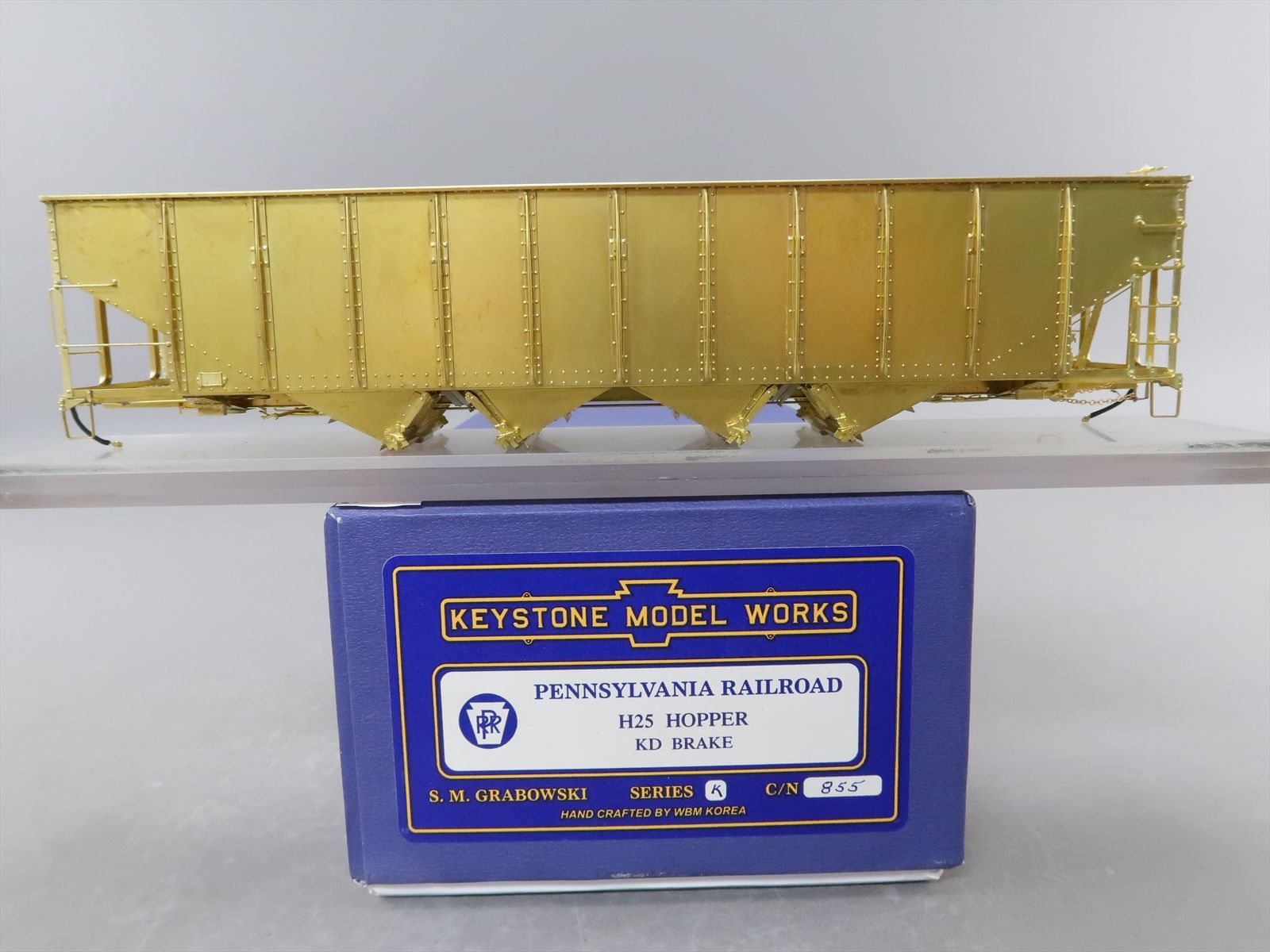 O Brass Model - Keystone PRR Pennsylvania H25 Hopper KD Brake ...