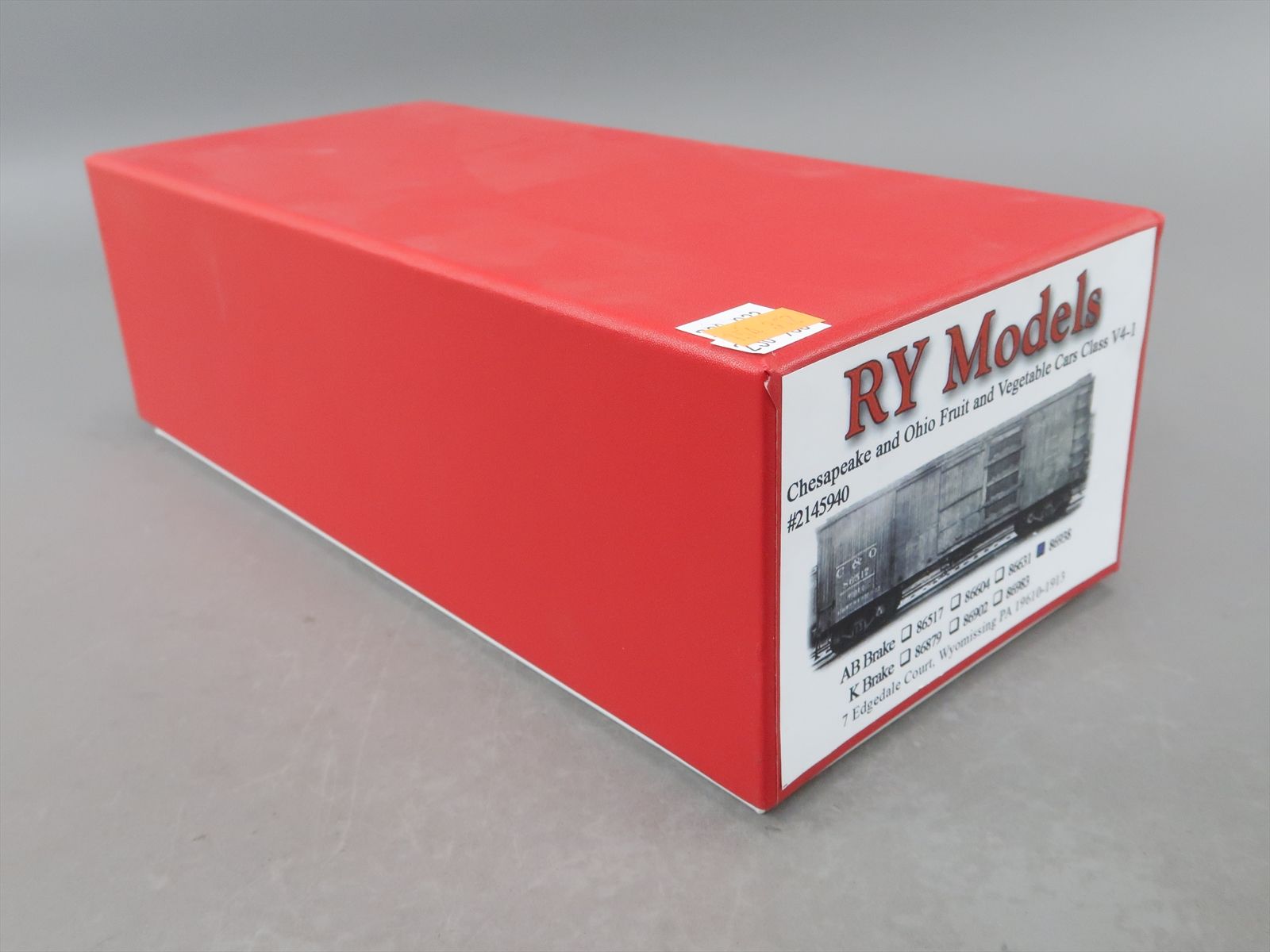 O Brass Model - RYM Rich Yoder 2145940 C&O Chesapeake & Ohio Fruit ...