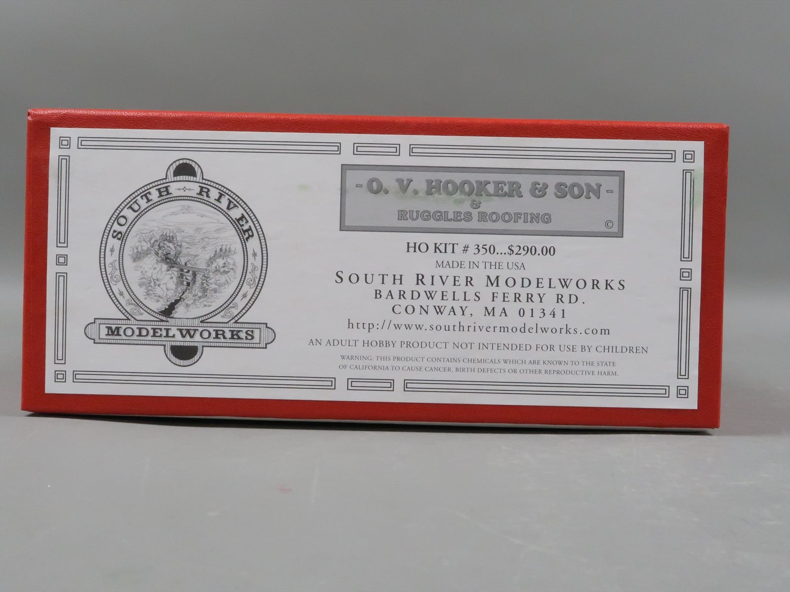 HO Craftsman Kit - SRMW South River Model Works Kit #350 O.V. Hooker ...