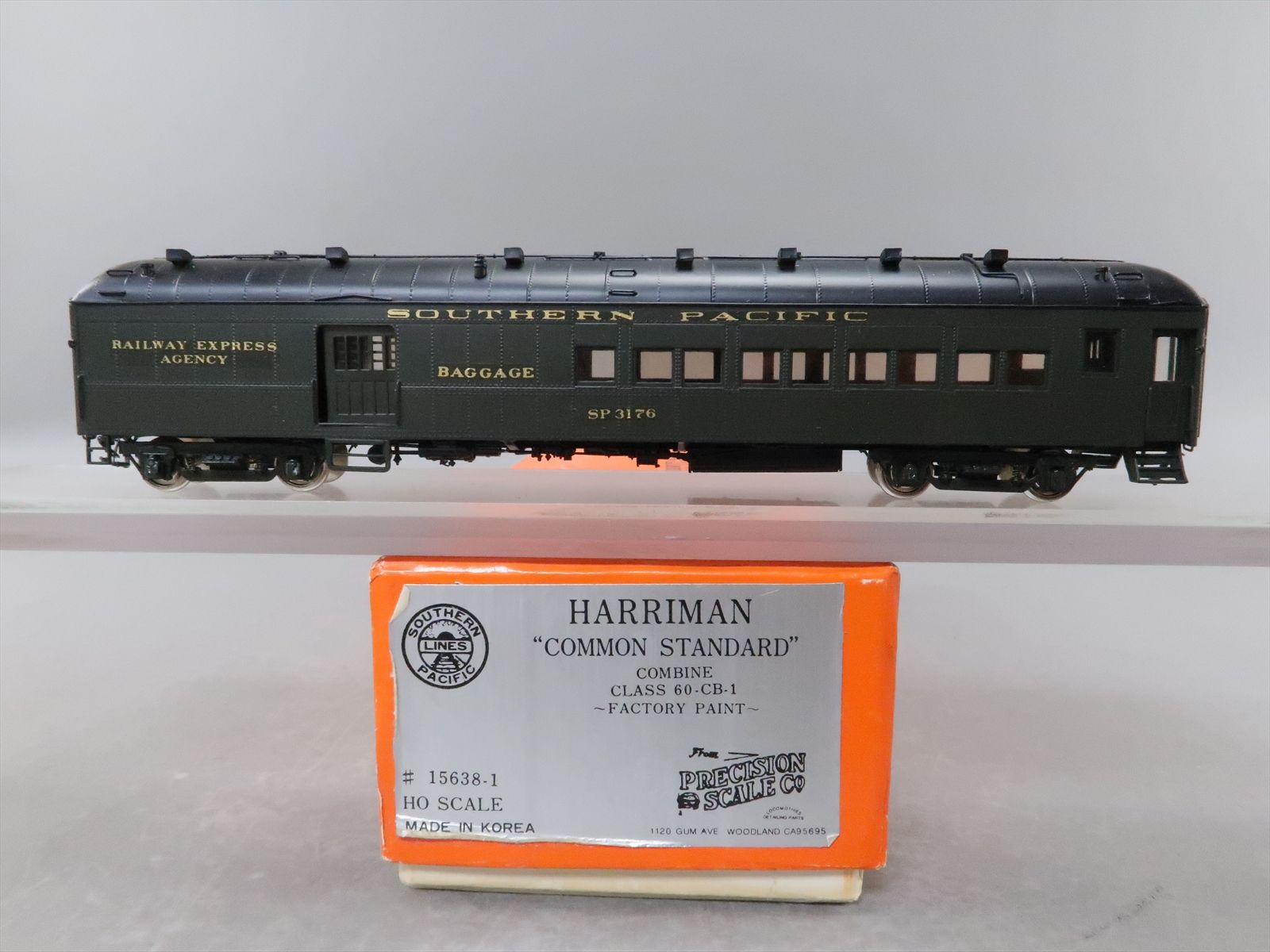 HO Brass Model - PSC 15638-1 SP Southern Pacific Combine 60-CB-1 #3176 ...