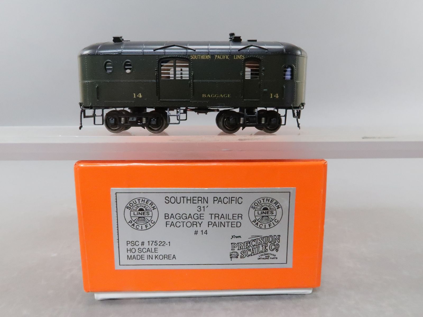 HO Brass Model - PSC 17522-1 SP Southern Pacific 31' Baggage Mckeen Car ...