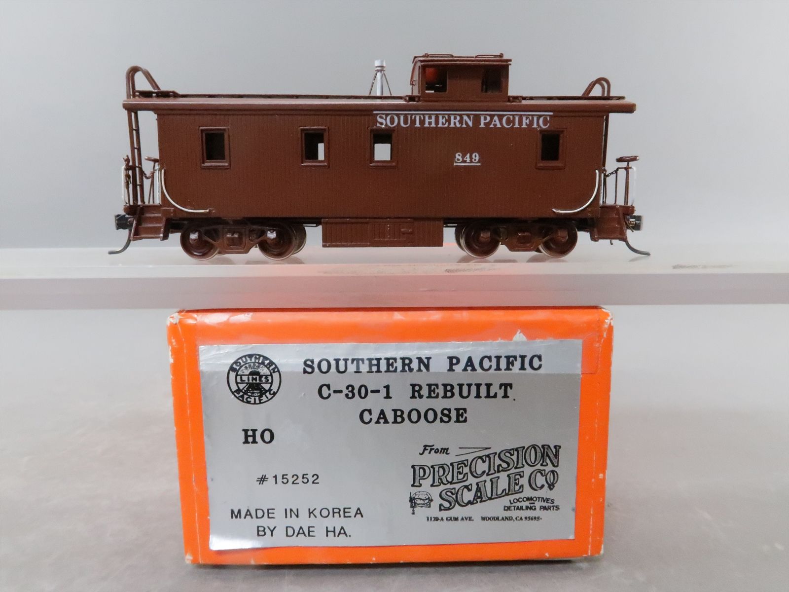 HO Brass Model - PSC 15252 SP Southern Pacific C-30-1 Caboose #849 ...