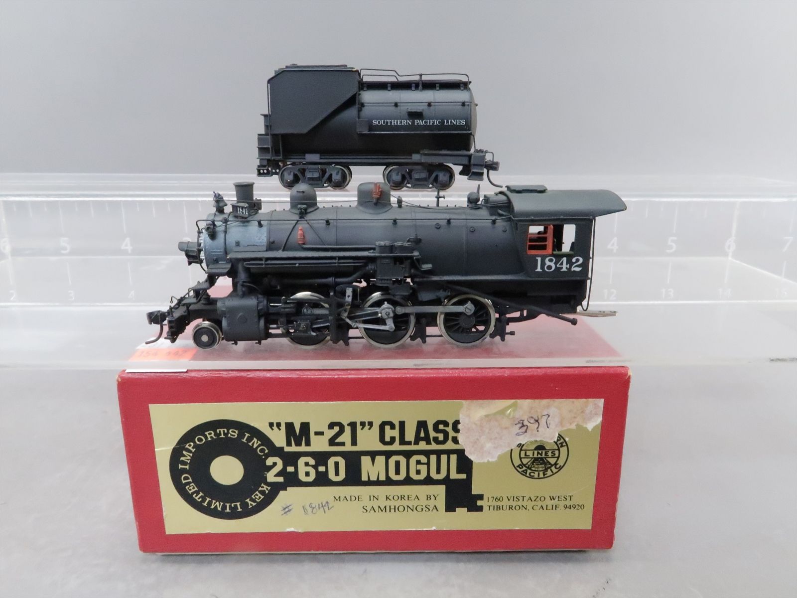 HO Brass Model - Key SP Southern Pacific 2-6-0 M-21 Mogul #1842 ...