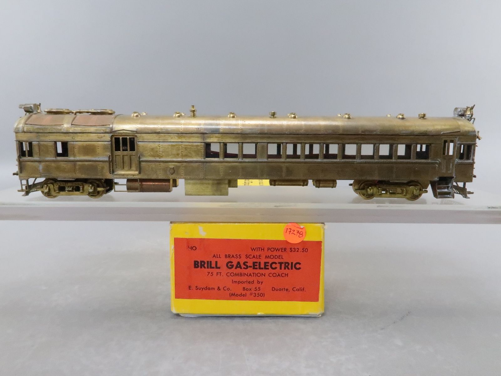 HO Brass Model - Suydam 350 UP Union Pacific 75' Brill Gas Electric ...