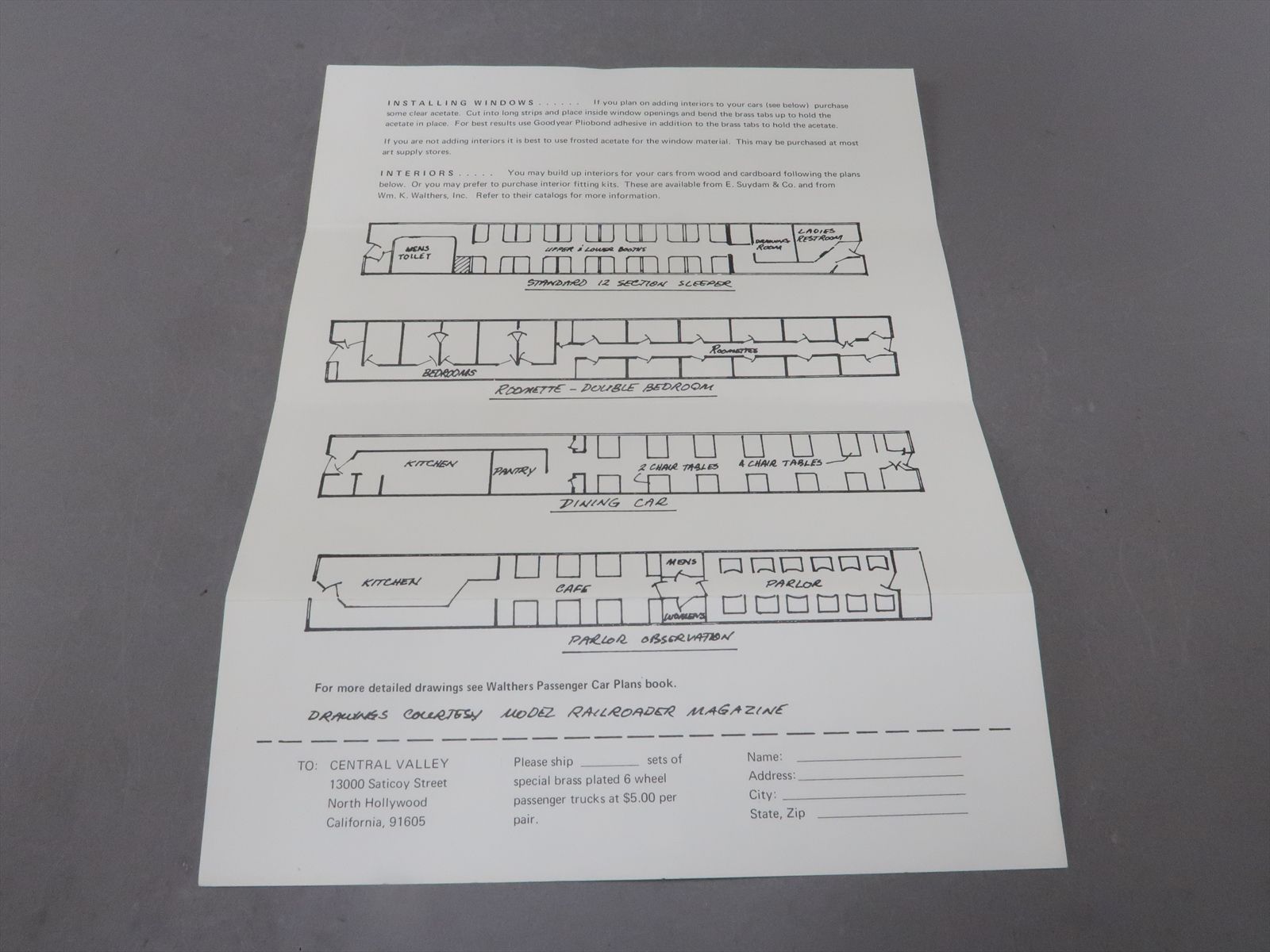 HO Brass Model - Lambert 800 AT&SF as UP Union Pacific Observation Car ...