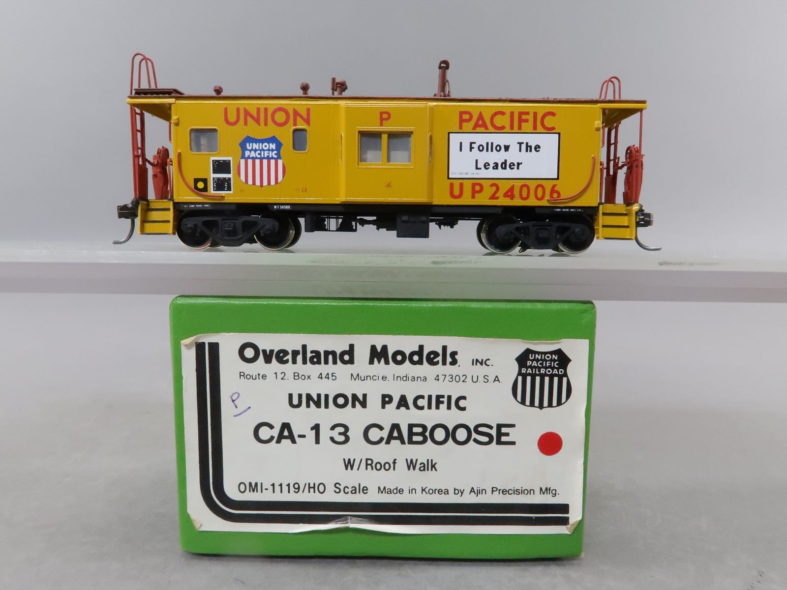 HO Brass Model - OMI 1119 UP Union Pacific CA-13 Caboose w/ Roof Walk ...