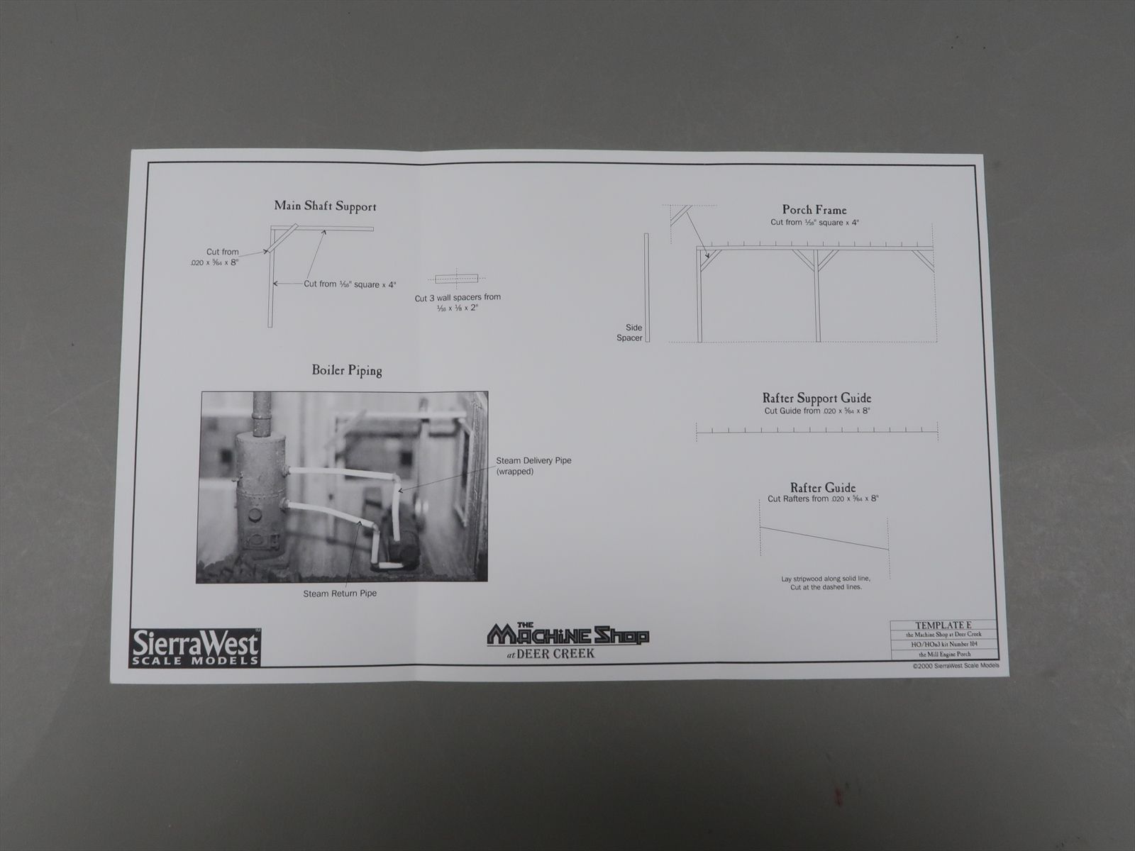 HO/HOn3 Craftsman Kit - Sierra West Kit #104 The Machine Shop at Deer ...