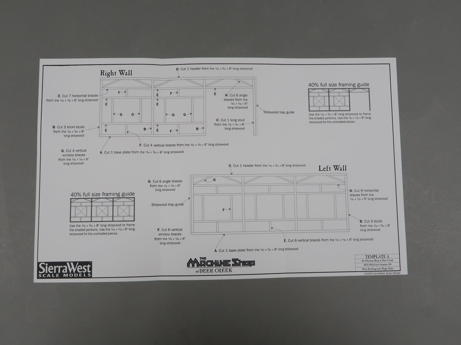 HO/HOn3 Craftsman Kit - Sierra West Kit #104 The Machine Shop at Deer ...