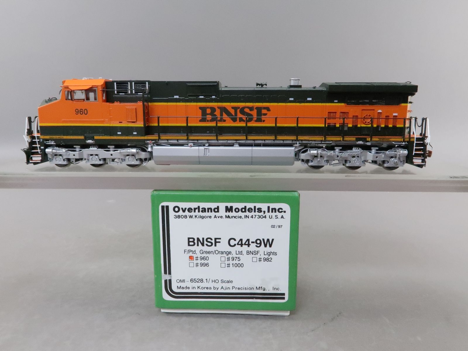 HO Brass Model - OMI 6528.1 BNSF Burlington Northern Santa Fe Dash C44-9W #960 - F/P - 1997 Run ...