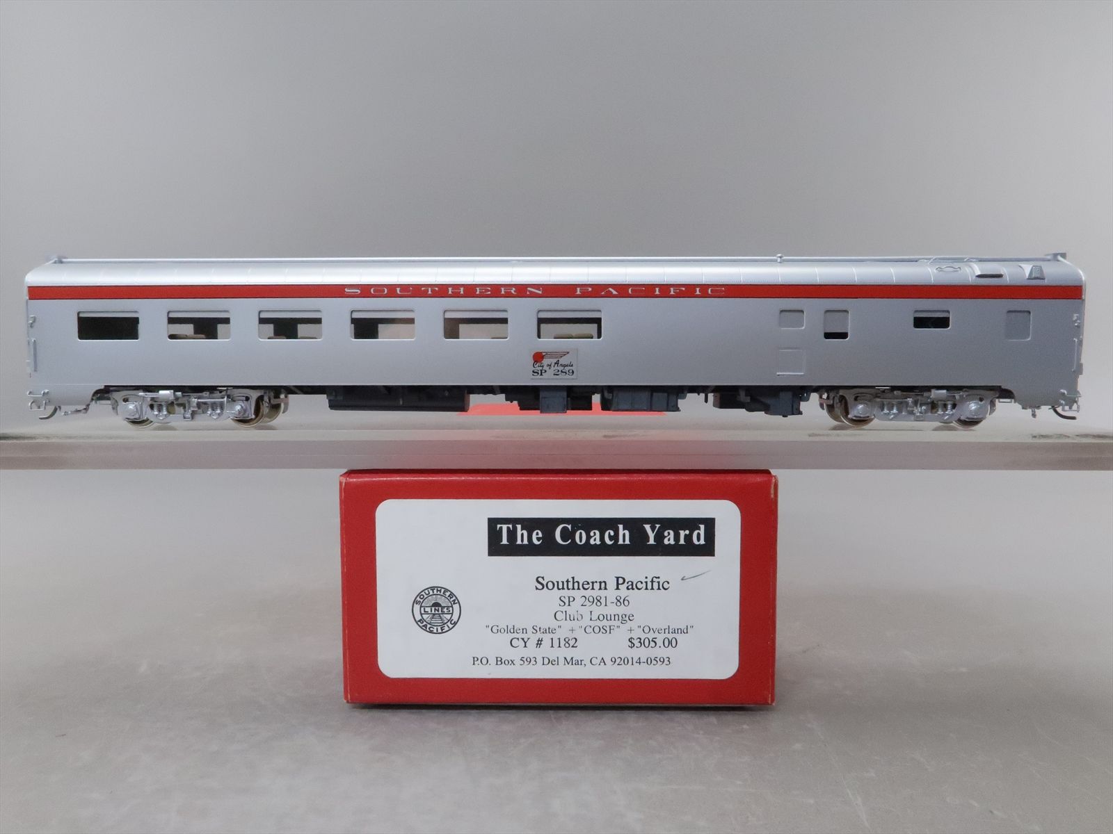 HO Brass Model - TCY 1182 SP Southern Pacific Club Lounge City of ...